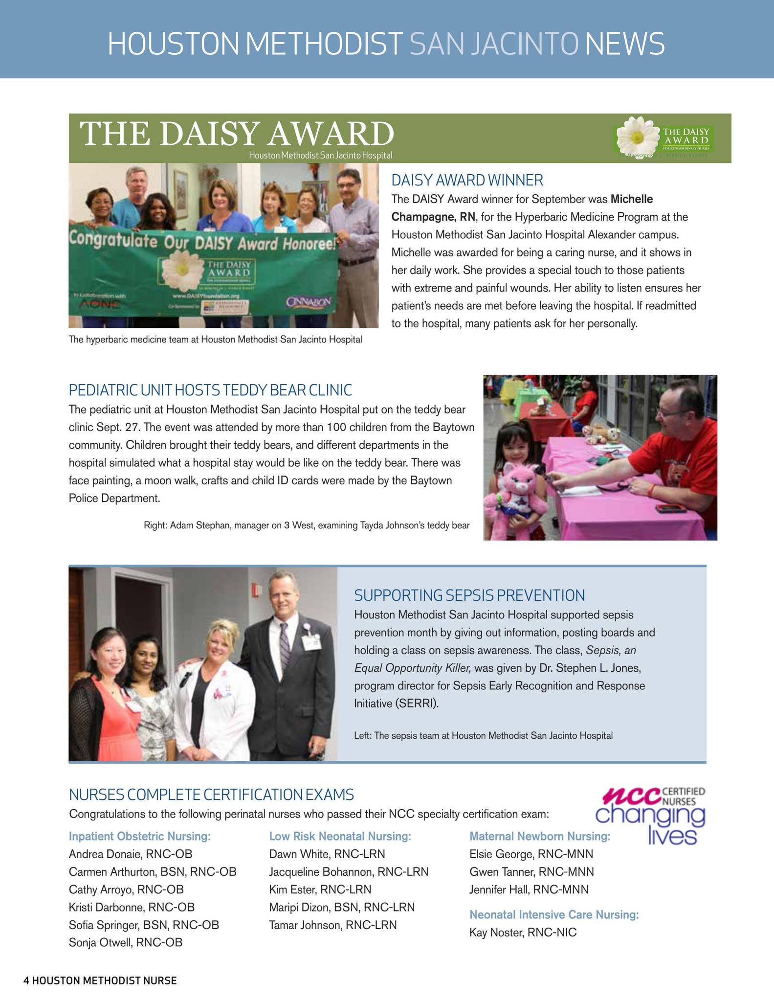 Houston Methodist Nurse Sept/Oct 2014 by Houston Methodist Professional ...