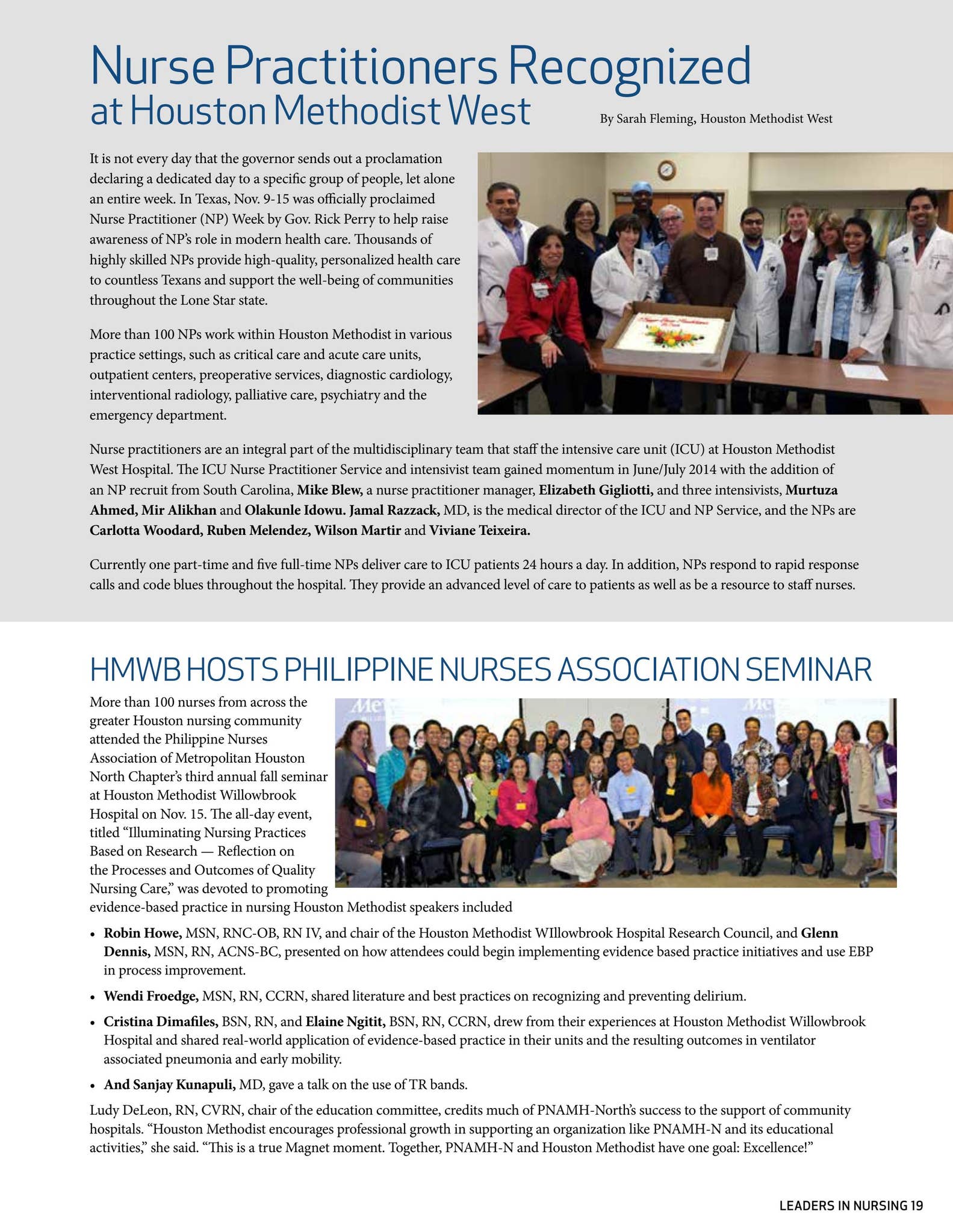 Houston Methodist Nurse Winter 2015 by Houston Methodist Professional ...