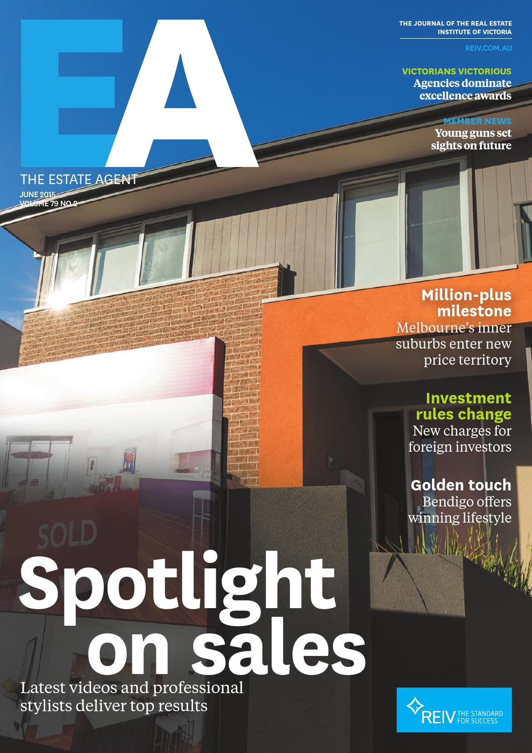 The Estate Agent - June 2015 by Real Estate Institute of Victoria - Issuu