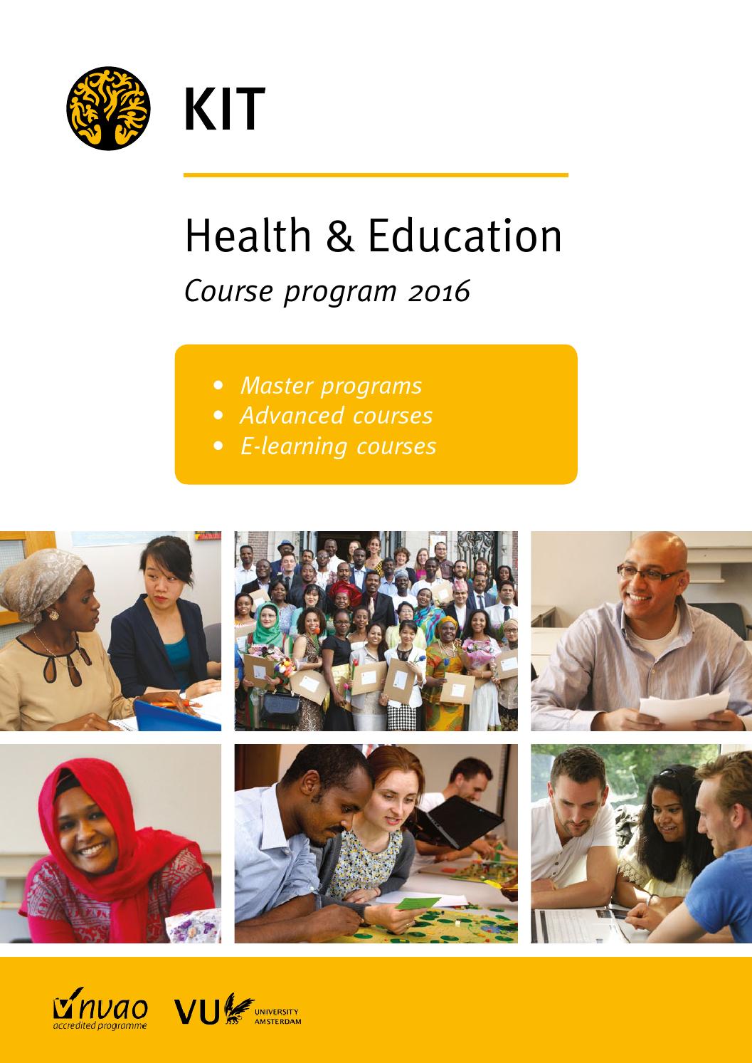 KIT Health & Education course program 2016 by Koninklijk Instituut voor ...