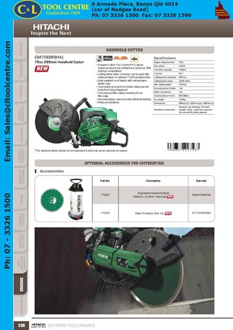 Hitachi Power Tools & Accessories by C&L Tool Centre Pty Ltd - Issuu