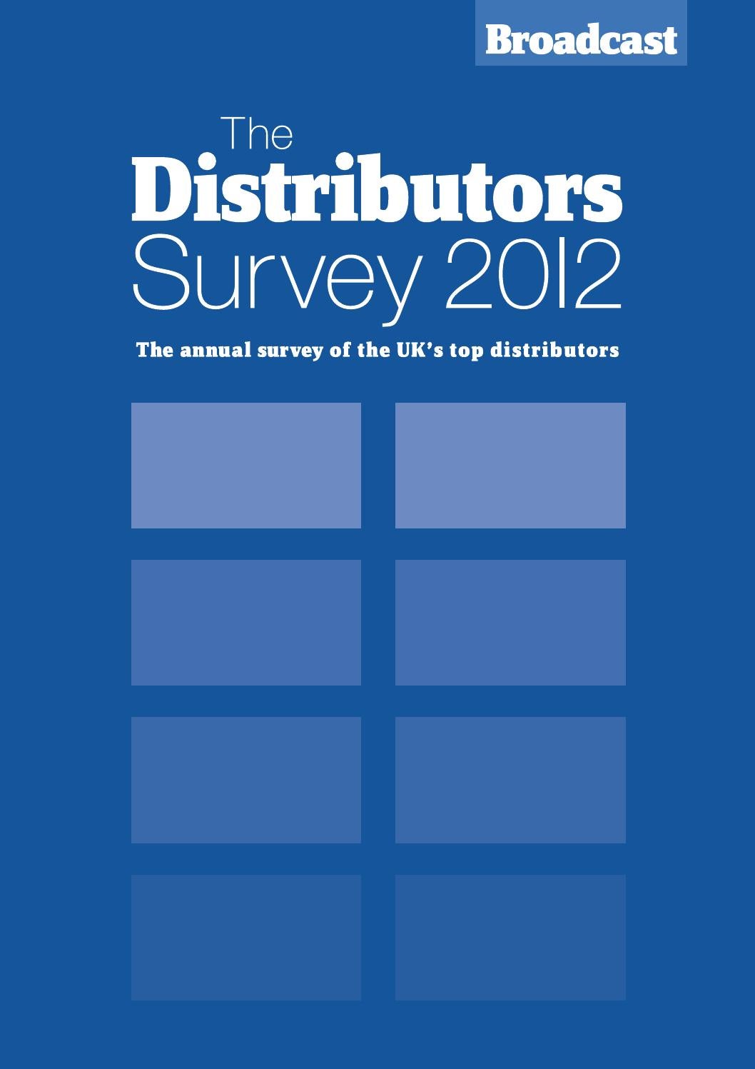 Distributors Survey 2012 by Media Business Insight - Issuu