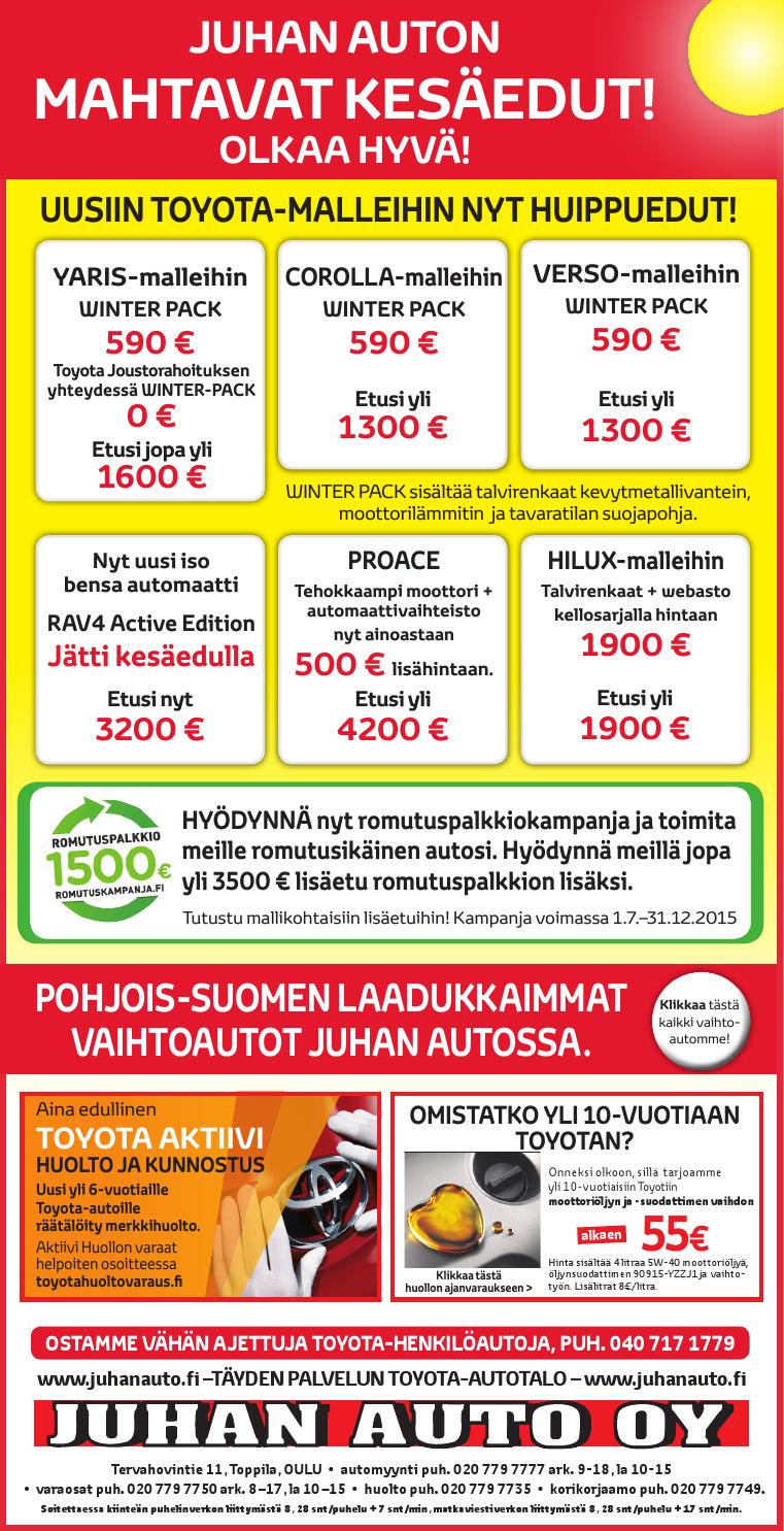 Juhan auto by Kaleva Oy - Issuu