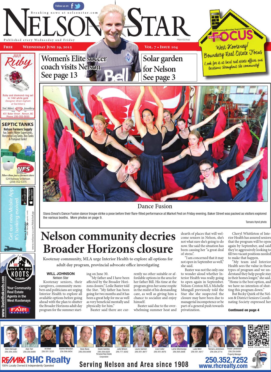 Nelson Star, July 01, 2015 by Black Press Media Group - Issuu