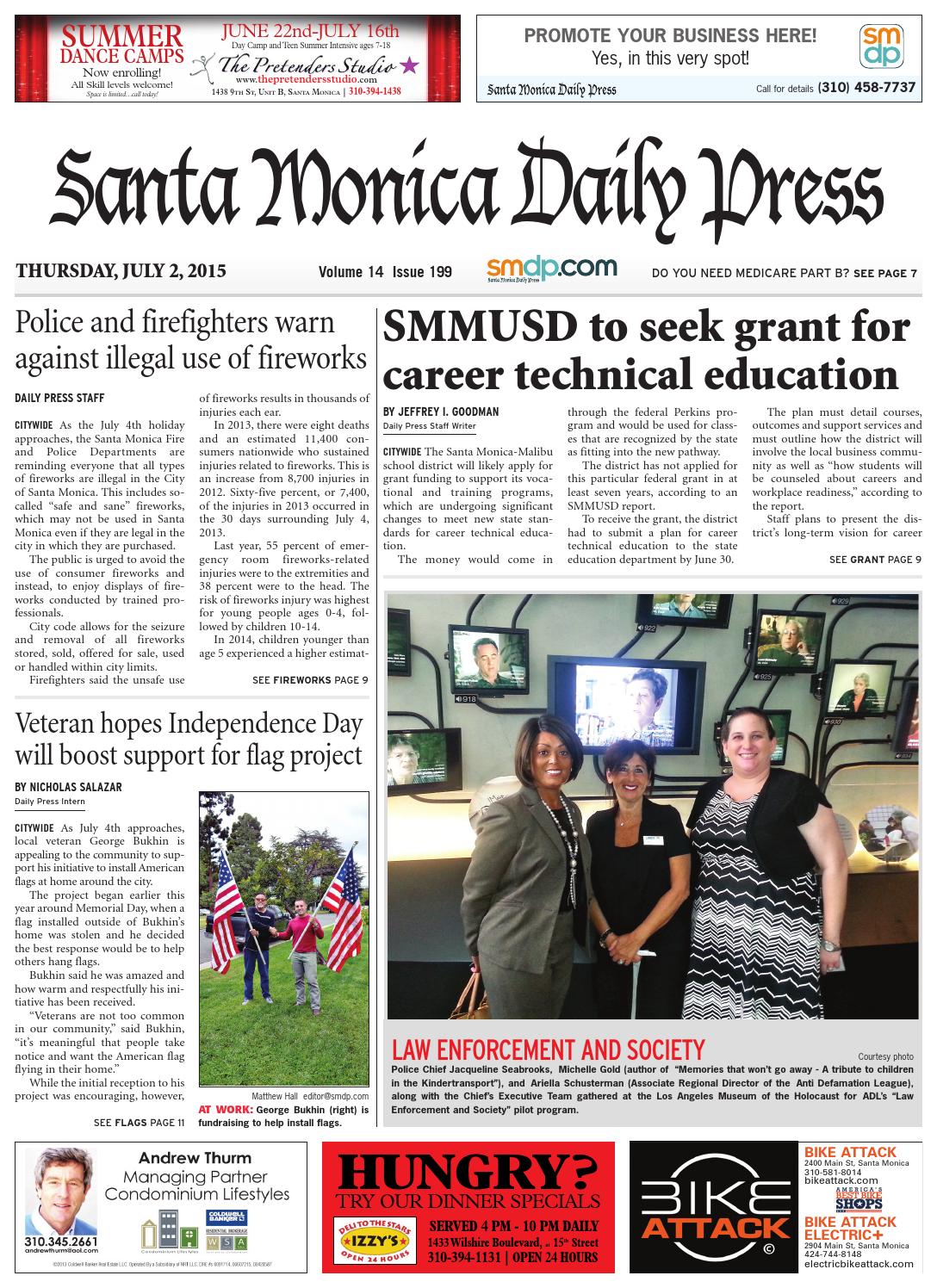 Santa Monica Daily Press, July 2, 2015 by Santa Monica Daily Press - Issuu
