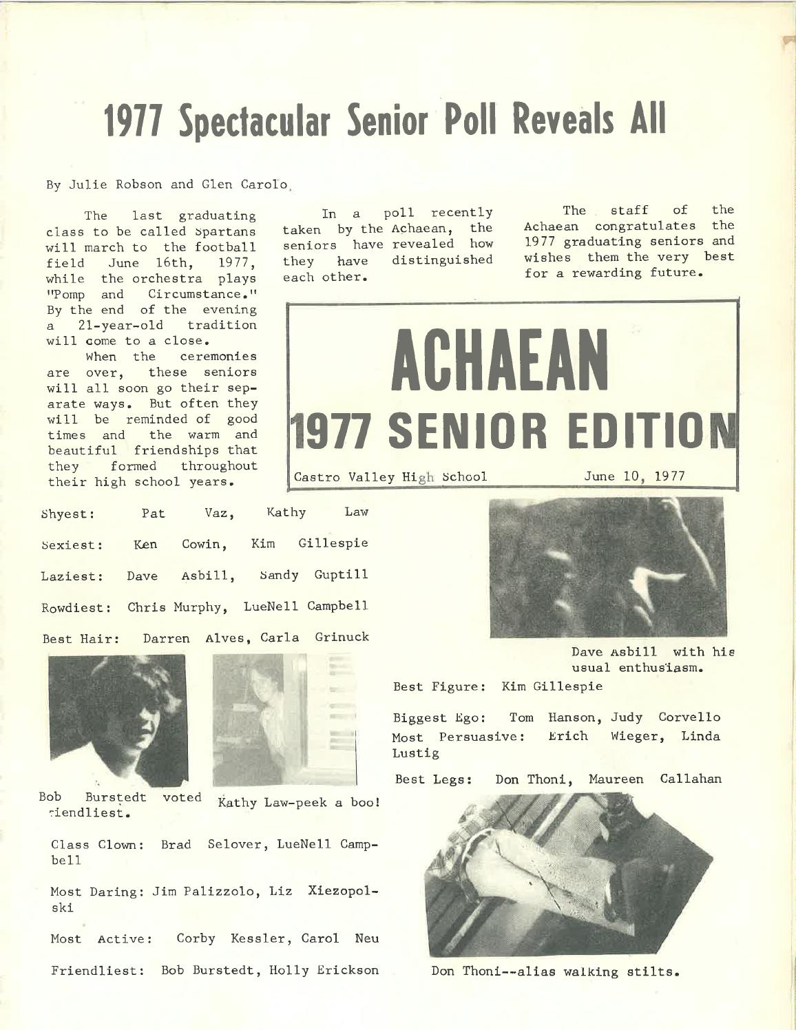 Graduation 1977 by The Castro Valley High School Olympian - Issuu