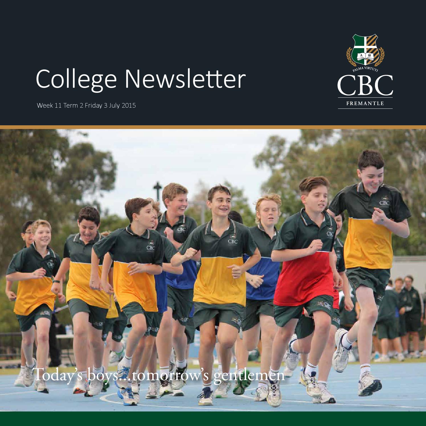 CBC Fremantle College Newsletter Week 11 Term 2 2015 by CBC Fremantle ...