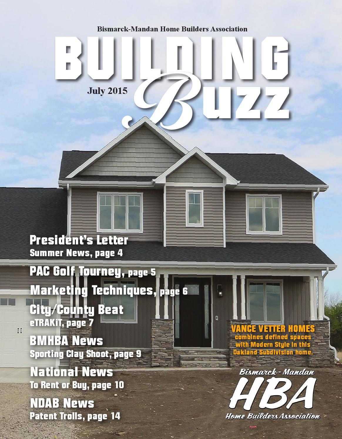 July 2015 Building Buzz by Bismarck-Mandan Home Builders Association ...