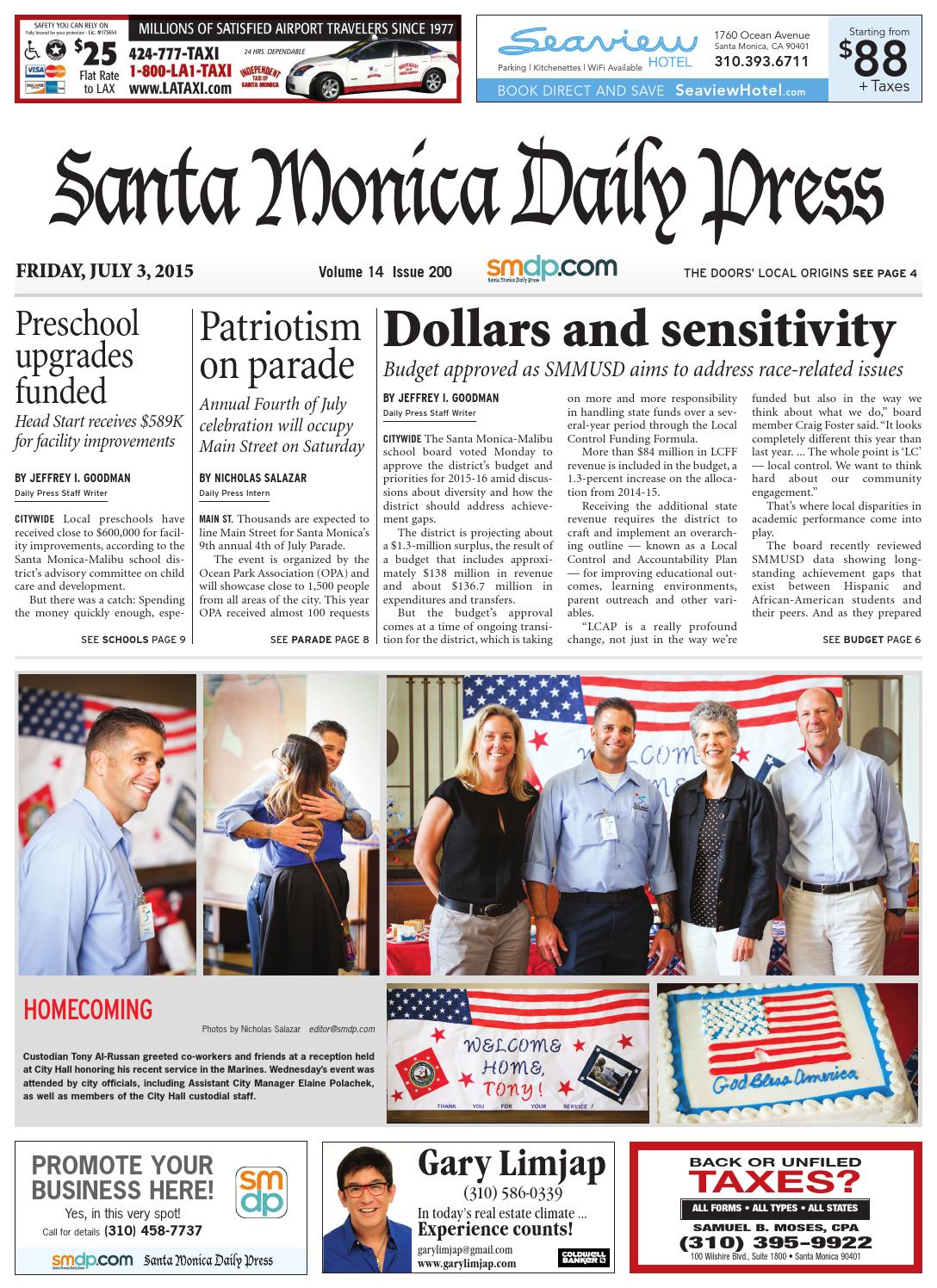 Santa Monica Daily Press, July 3, 2015 by Santa Monica Daily Press - Issuu
