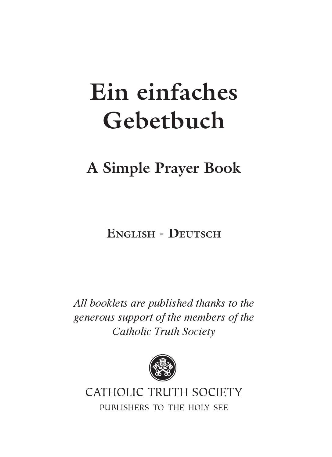 Simple Prayer Book German (Sample) by Catholic Truth Society - Issuu