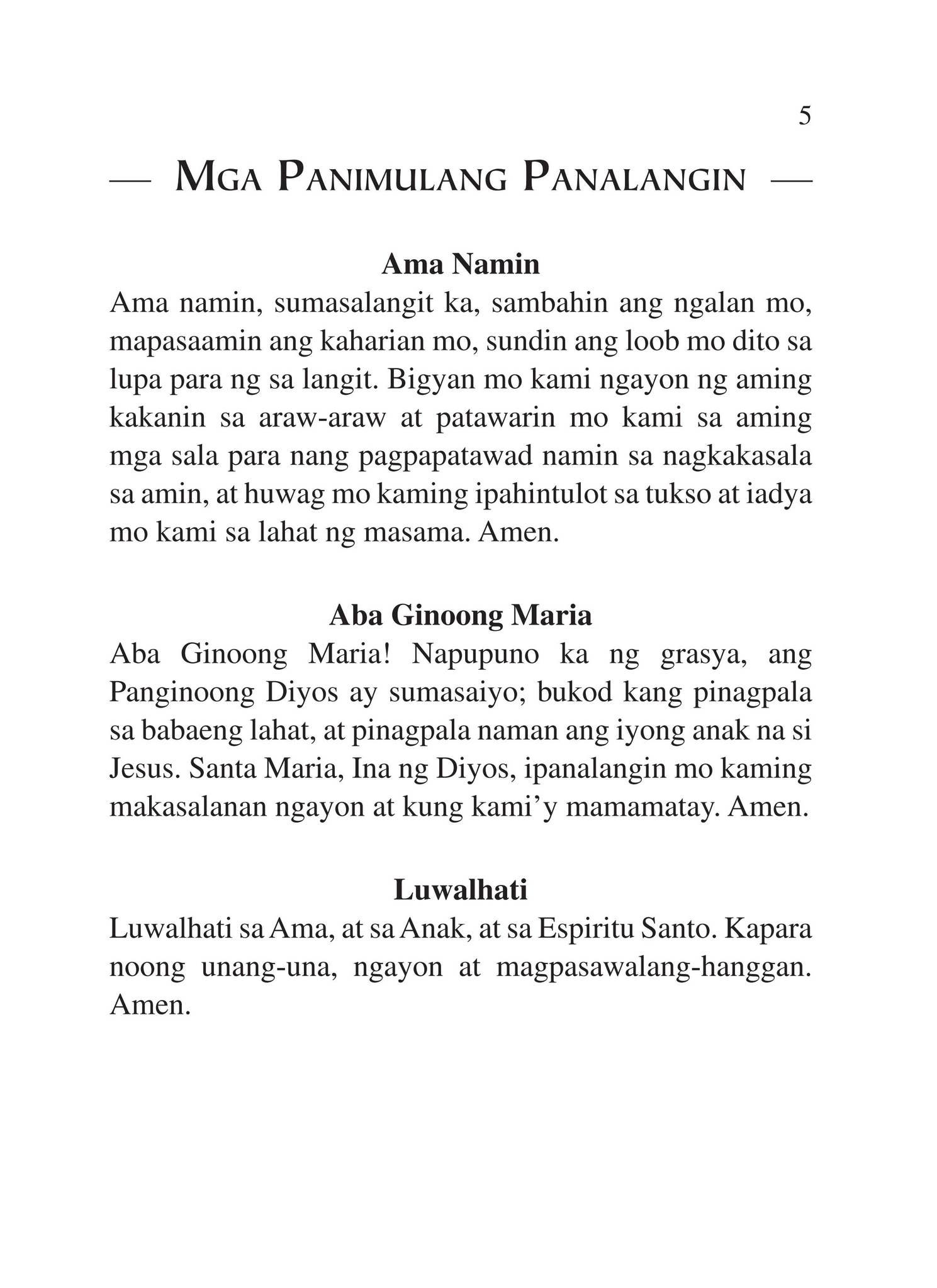 Simple Prayer Book Tagalog (Sample) by Catholic Truth Society - Issuu