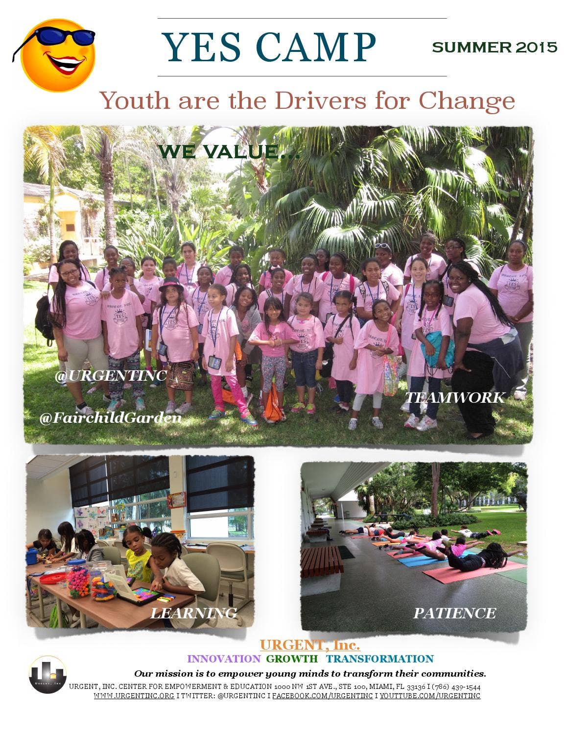 URGENT, Inc. YES camp newsletter 2015 week 3 by URGENT, Inc - Issuu