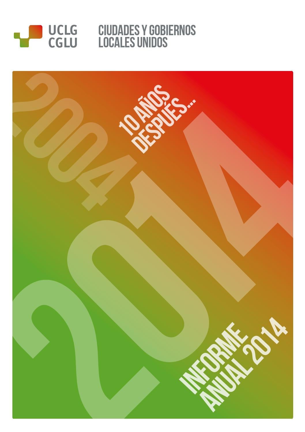 Informe Anual CGLU 2014 by UCLG CGLU - Issuu