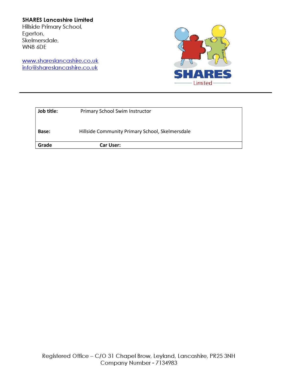 Swim Instructor job description by Schudio - Issuu