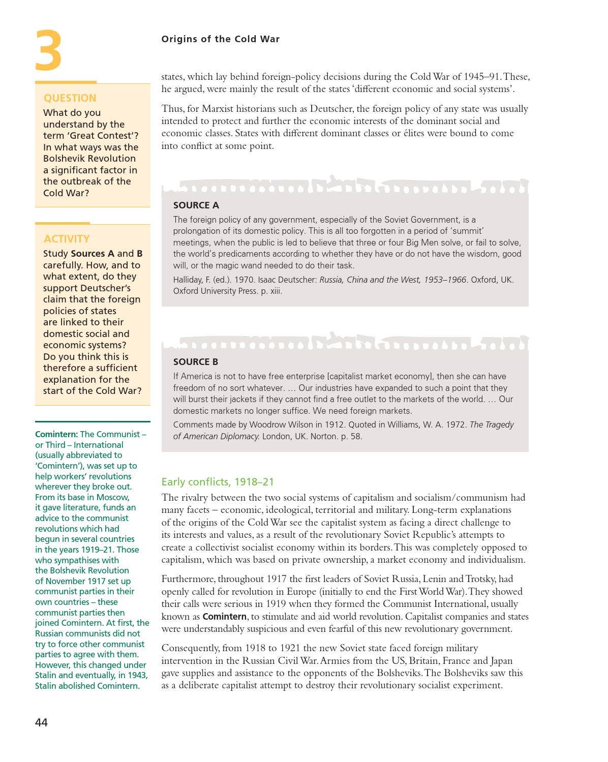 Preview History for the IB Diploma (Paper 2) The Cold War: Superpower ...