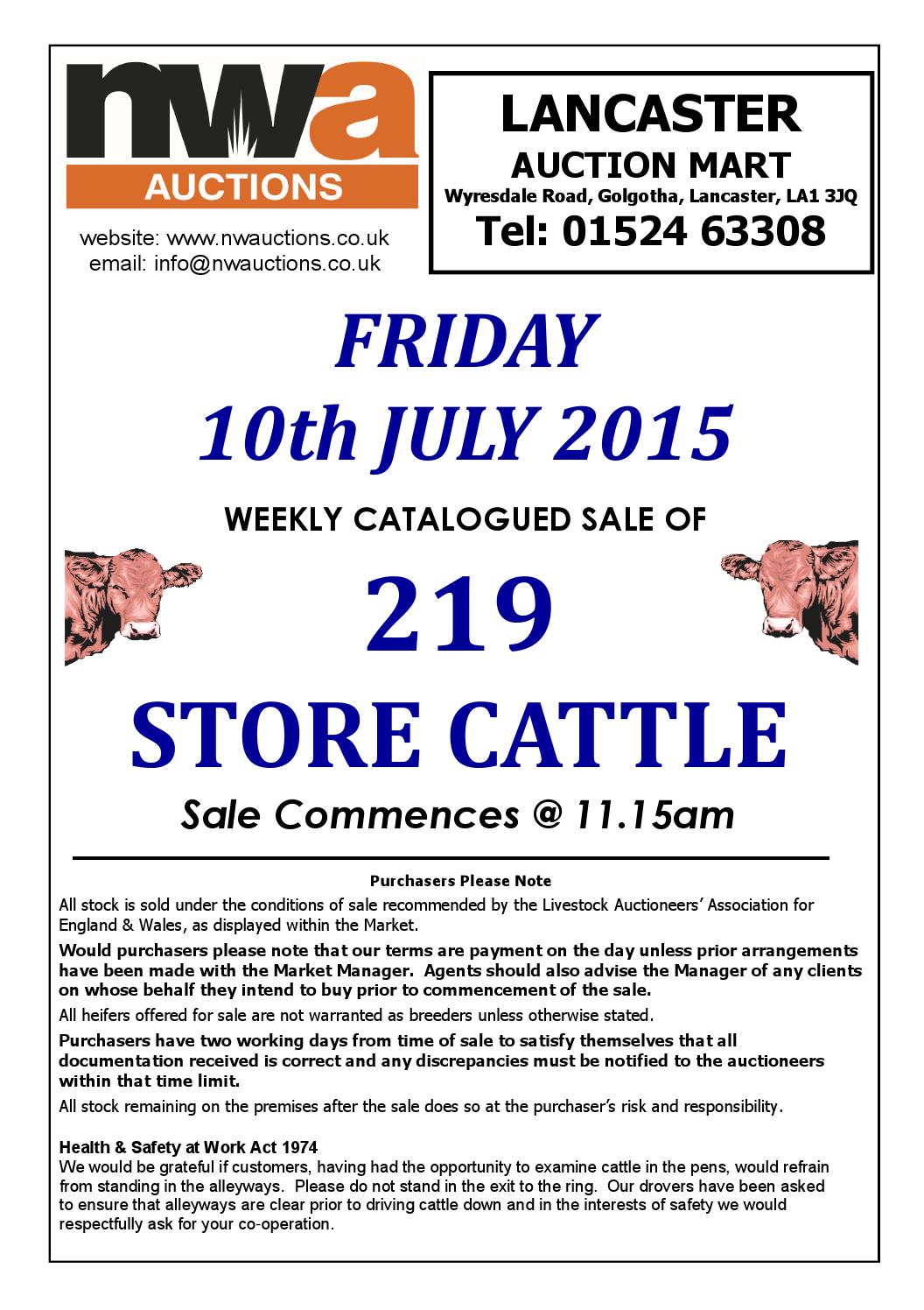 Lancaster Store Cattle by North West Auctions - Issuu
