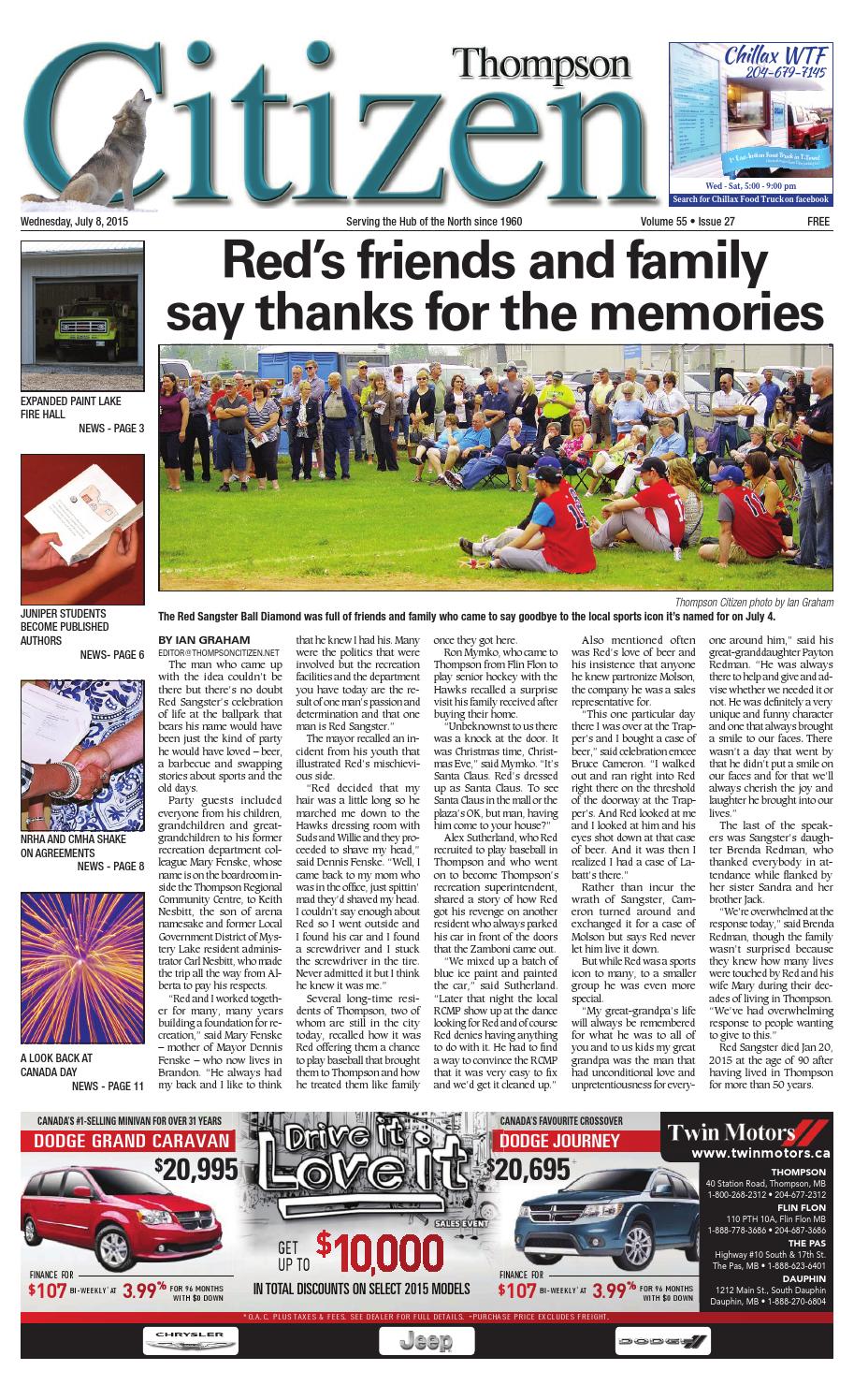 July 8 2015 by Thompson Citizen - Issuu