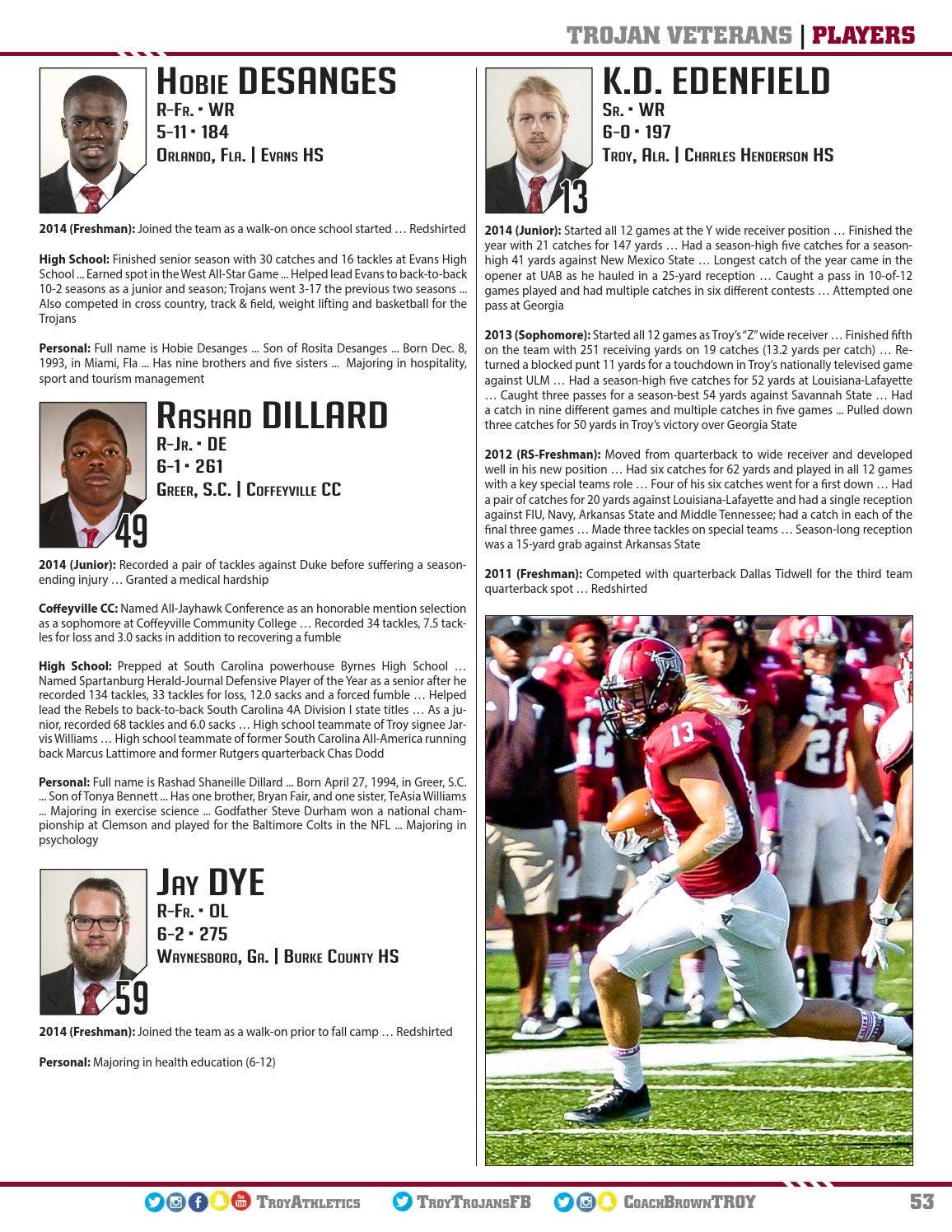 2015 Troy Football Media Guide by Troy University Athletics - Issuu