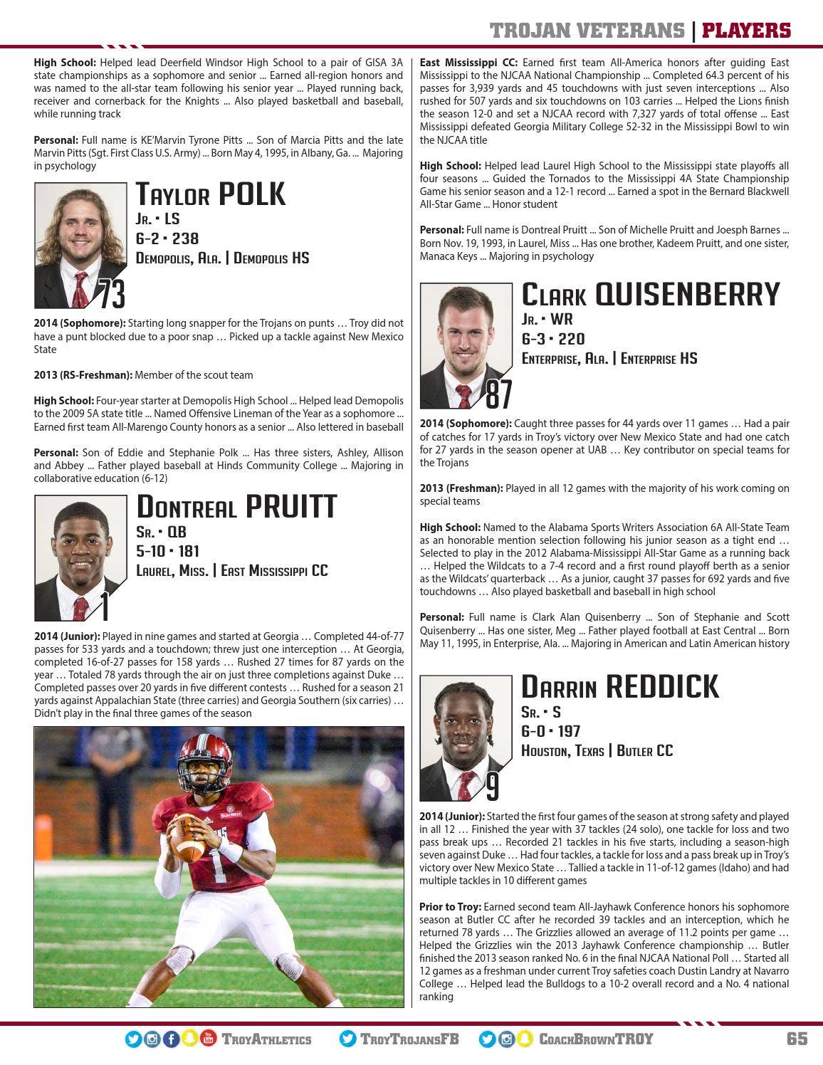 2015 Troy Football Media Guide by Troy University Athletics - Issuu