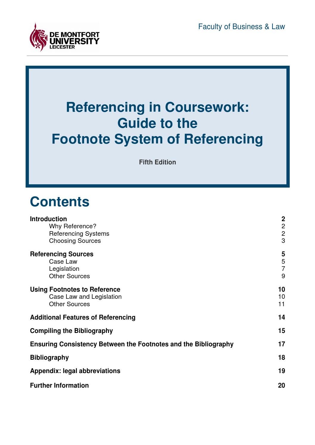 Guide to the Footnote System of Referencing by mind_the_GAP - Issuu