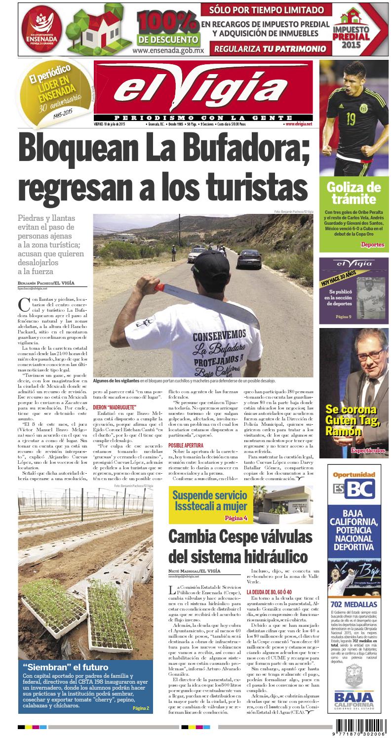Periódico El Vigía, 10 de julio de 2015 by Editorial El Vigia - Issuu
