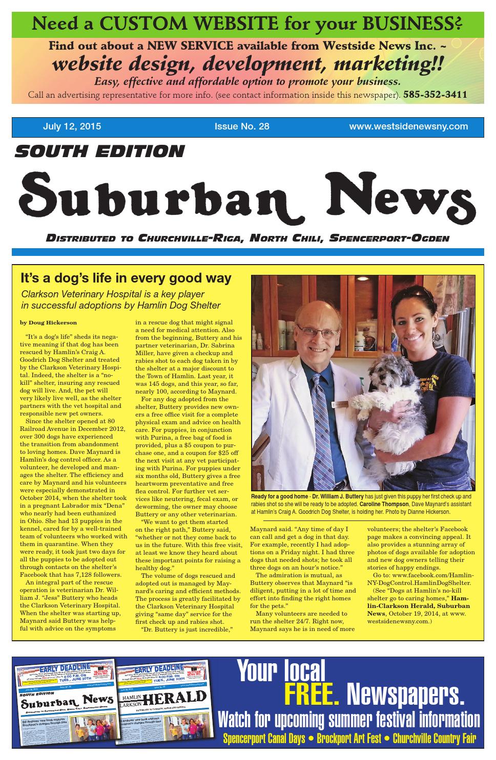 Suburban News South Edition - July 12, 2015 by Westside News Inc. - Issuu