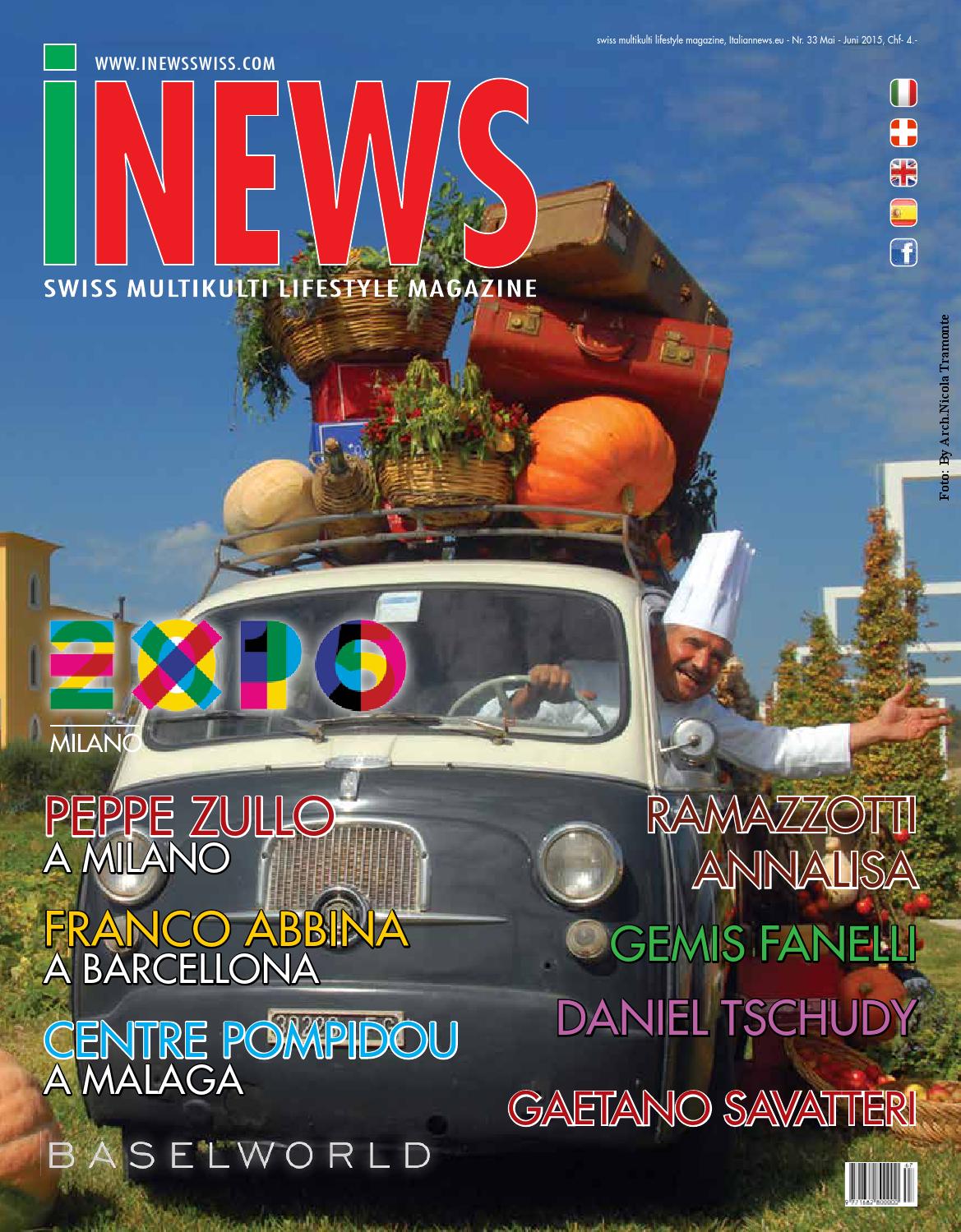 iNEWS may-june 2015 by iNEWS - SWISS MULTILINGUAL ART MAGAZINE - Issuu