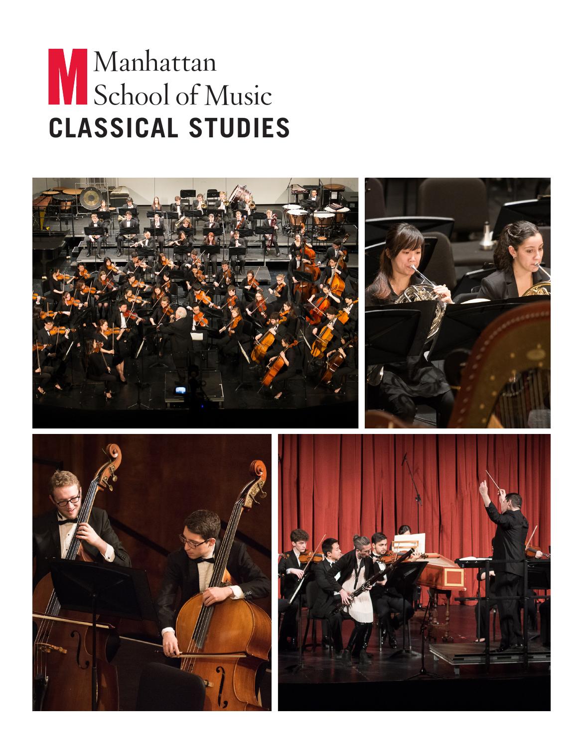 Admissions | Classical Studies Brochure by Manhattan School of Music ...