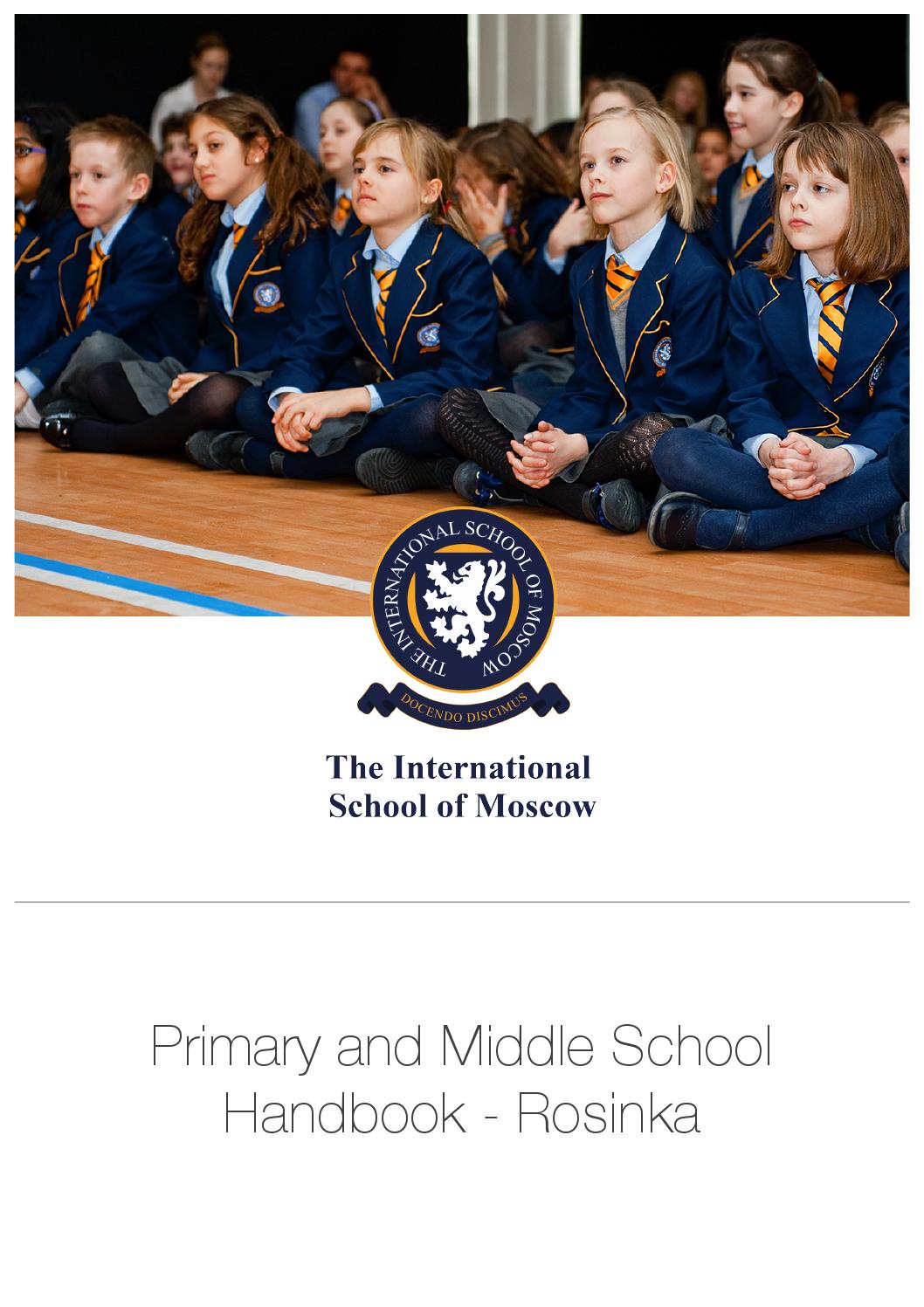ISM Rosinka Primary Parent Student Handbook by British Schools ...