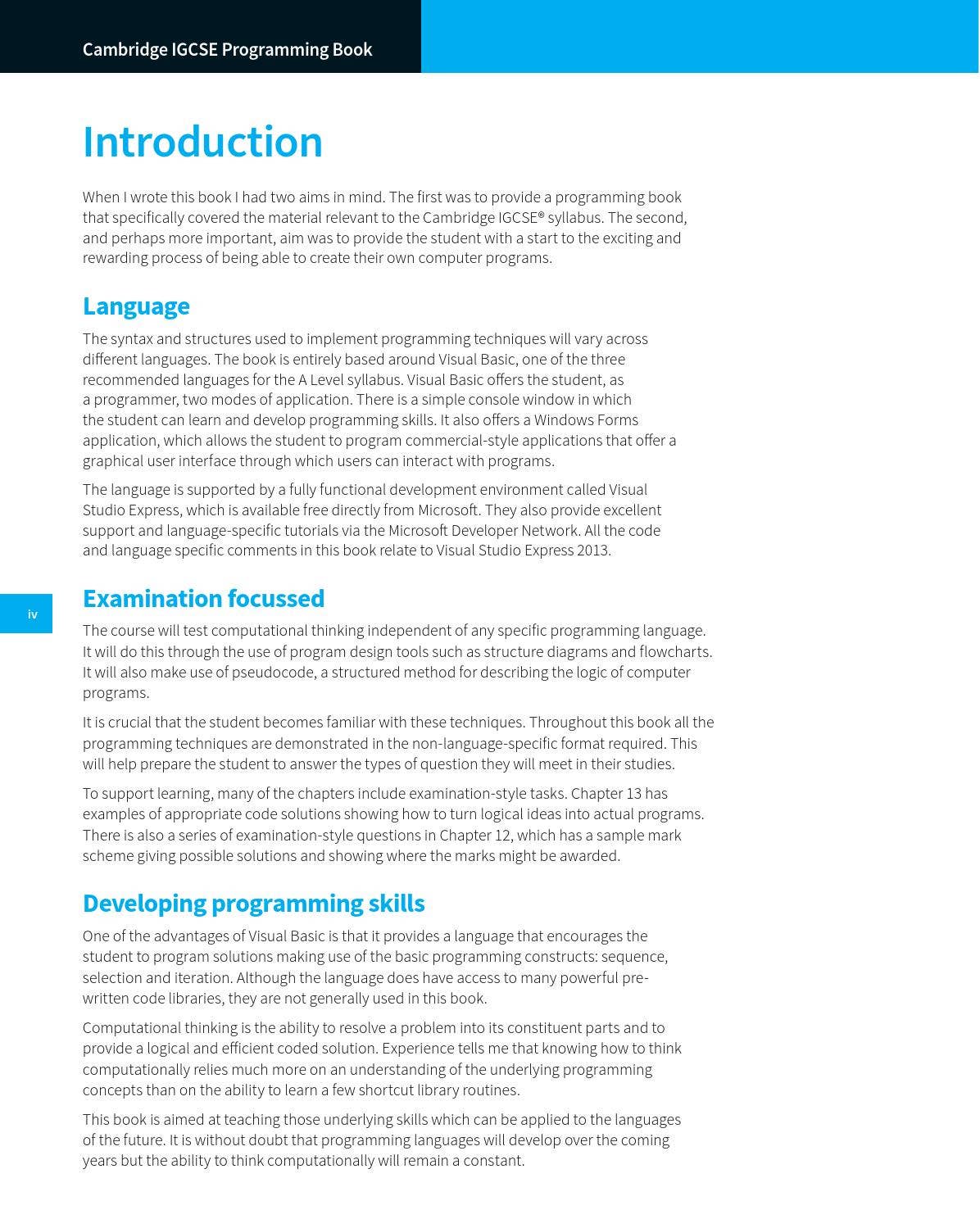 Preview Cambridge IGCSE® Computer Science: Programming Book by ...