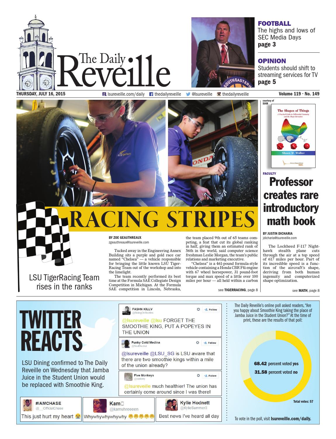 The Daily Reveille - July 16, 2015 by Reveille - Issuu