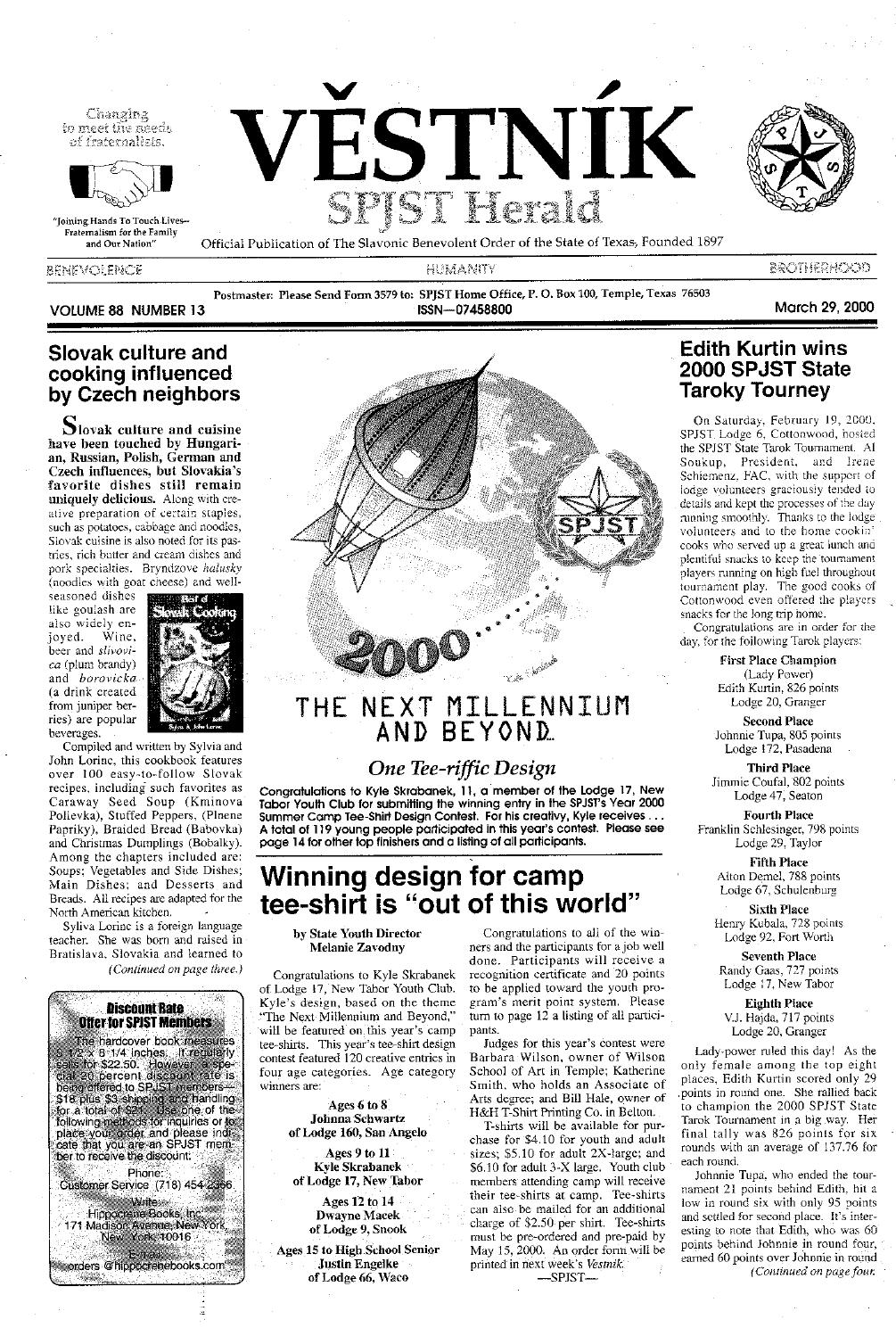 Vestnik 2000 03 29 by SPJST - Issuu