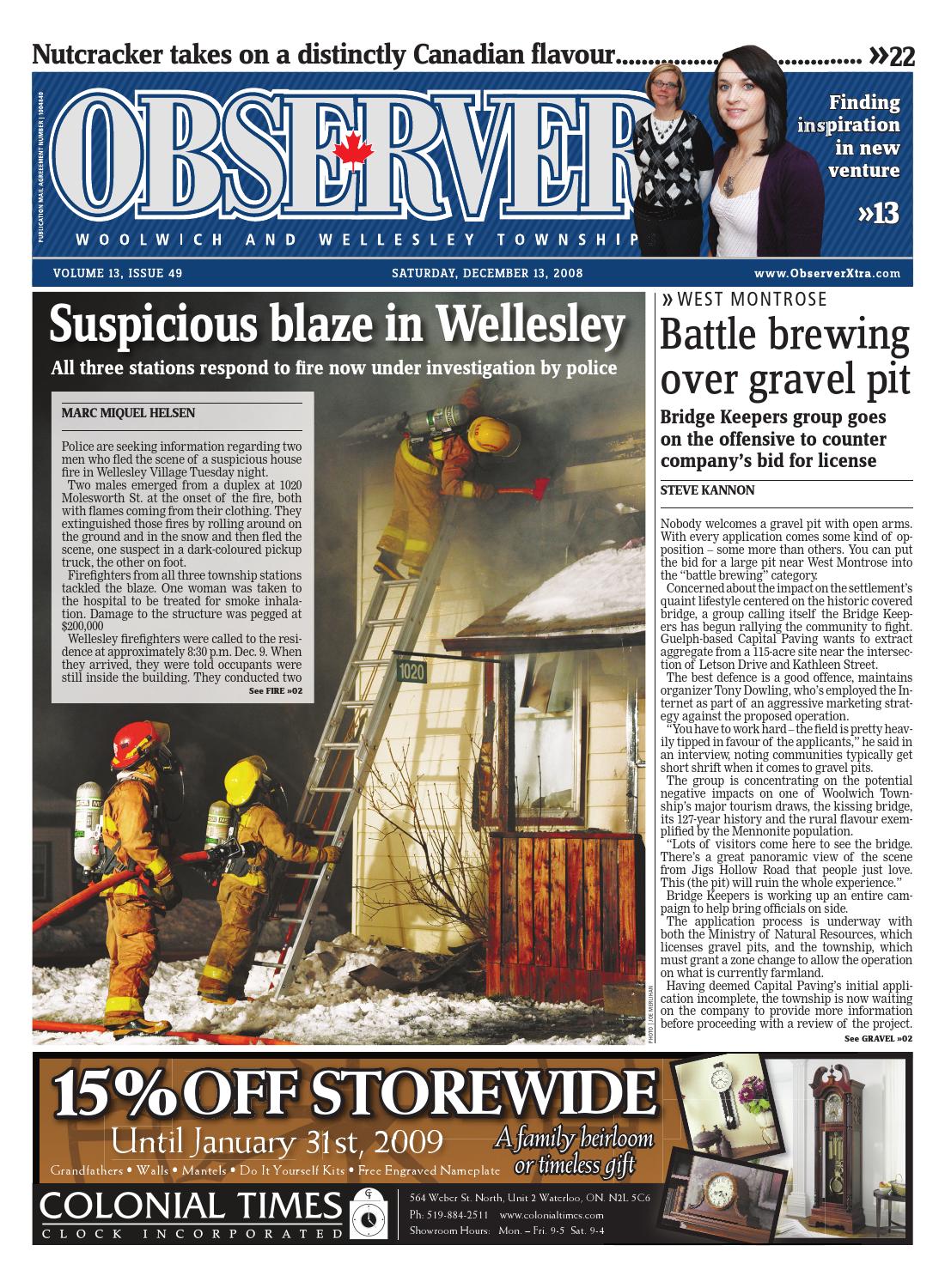 December 13, 2008 by Woolwich Observer - Issuu