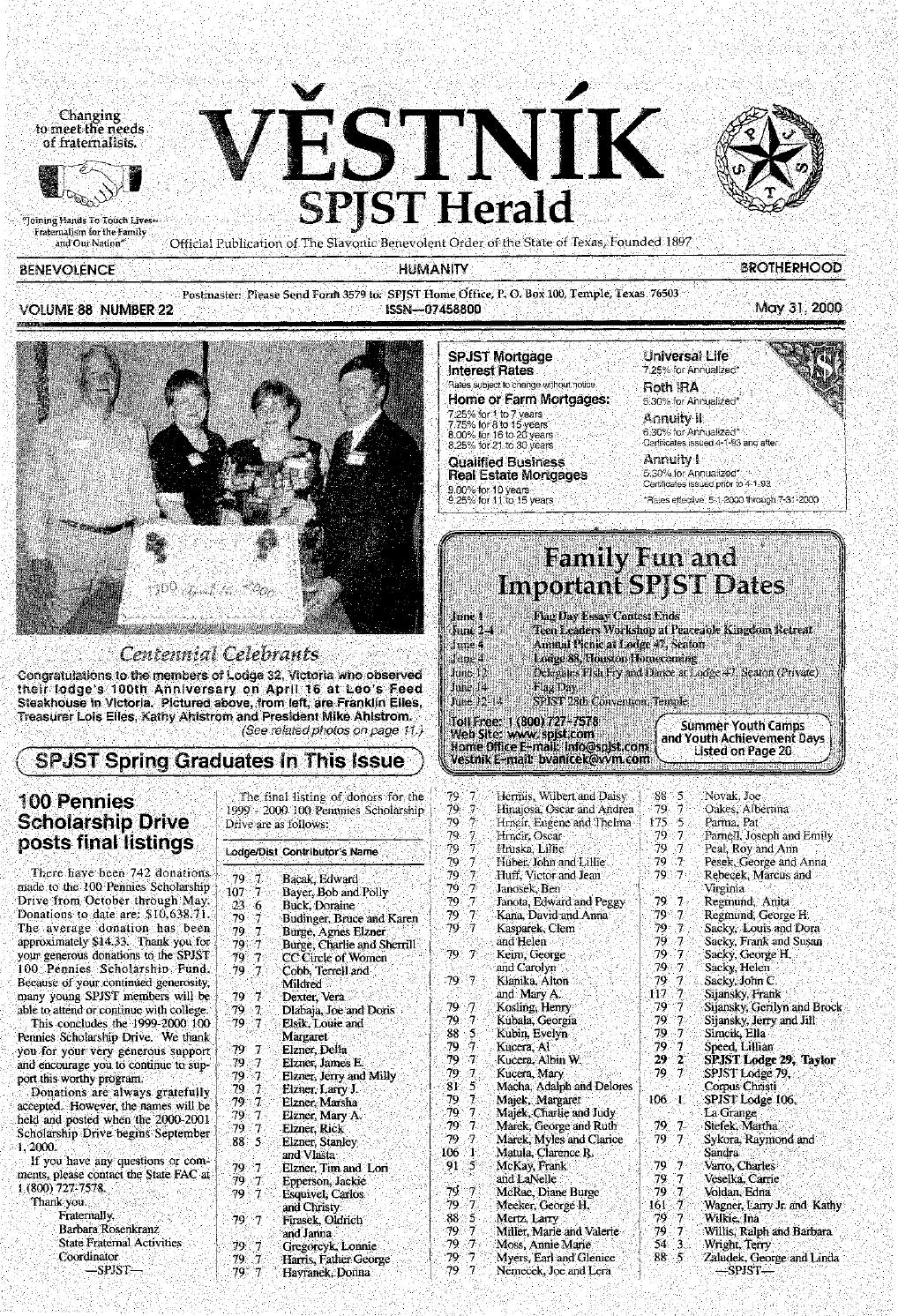 Vestnik 2000 05 31 by SPJST - Issuu