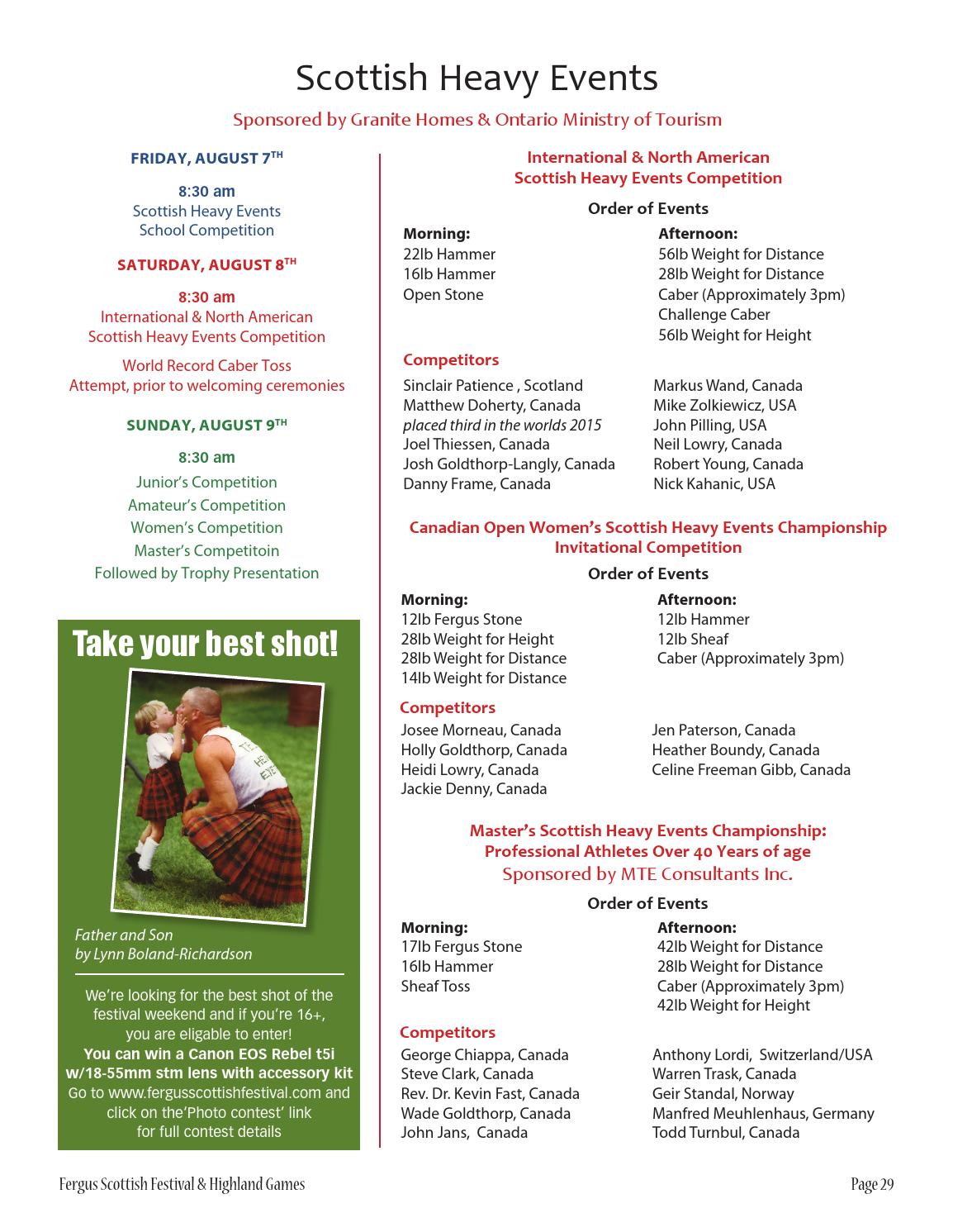 Fergus Scottish Festival and Highland Games 2015 by WHA Publications ...