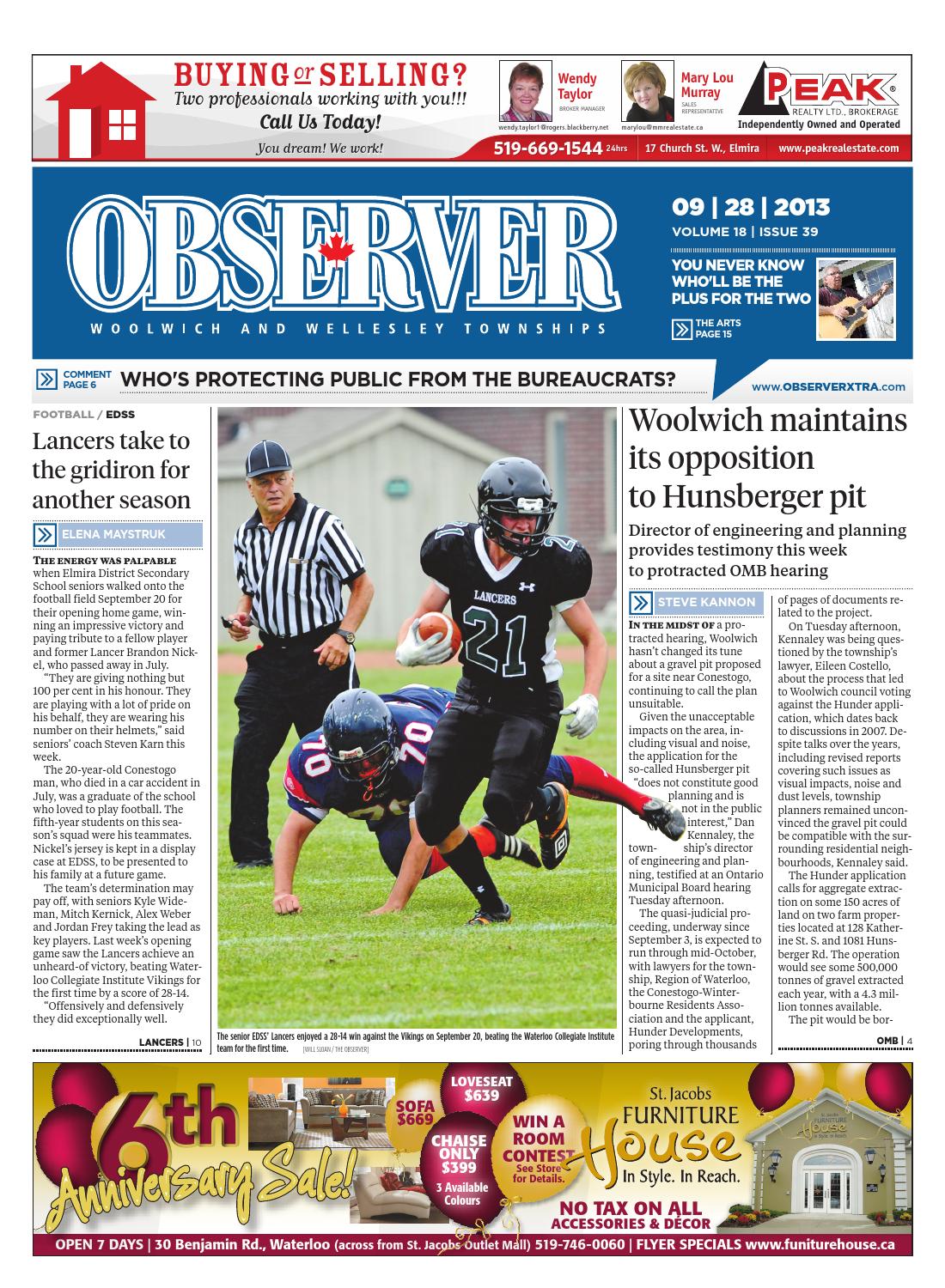 Observer september 28, 2013 by Woolwich Observer - Issuu