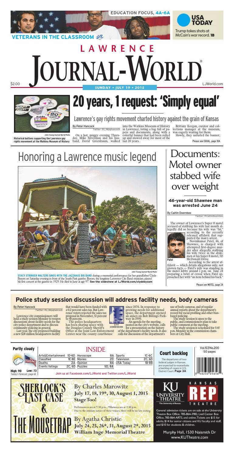 Lawrence Journal-World 07-19-2015 by Lawrence Journal-World - Issuu