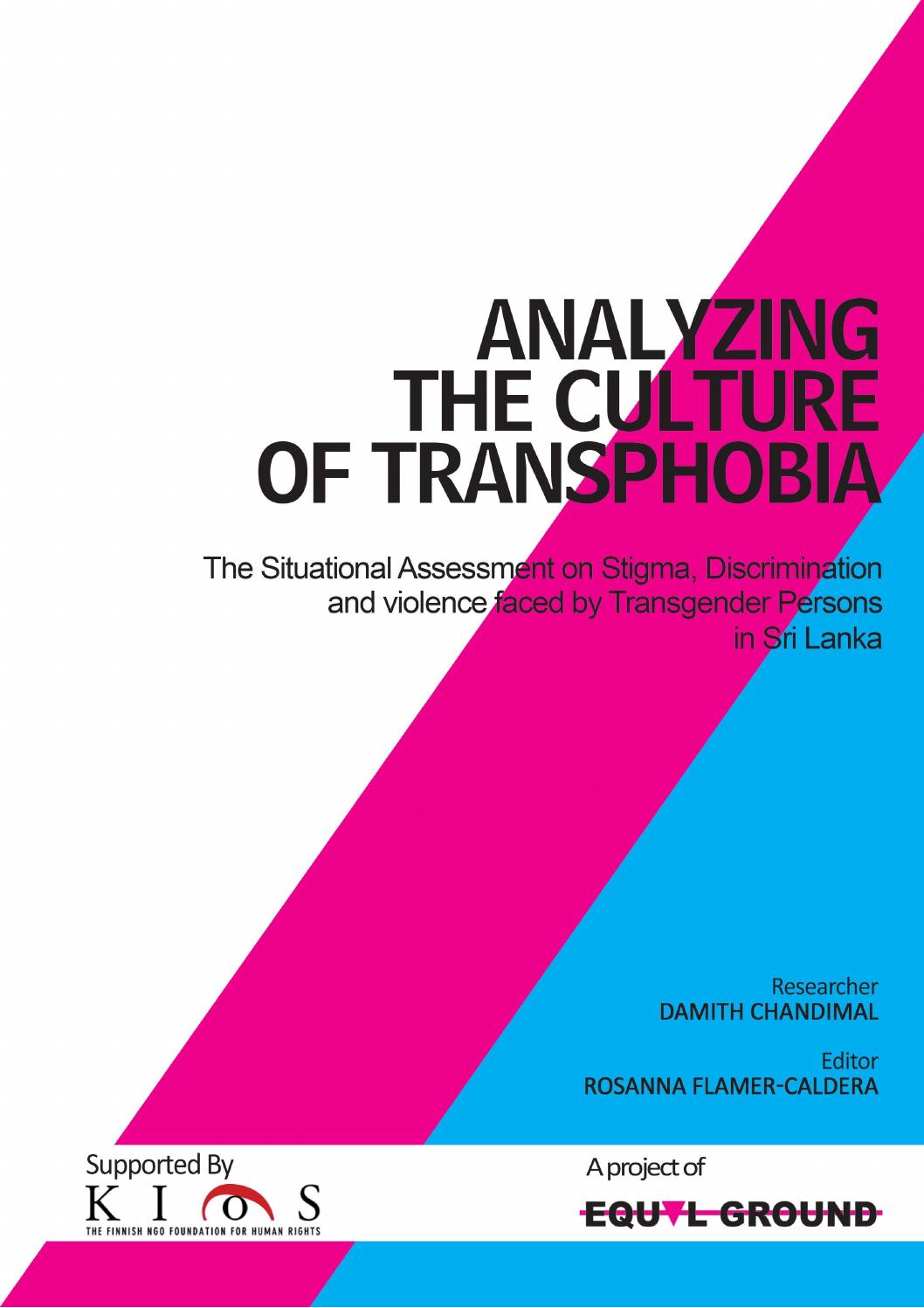 Analyzing the Culture of Transphobia - English by EQUAL GROUND - Issuu