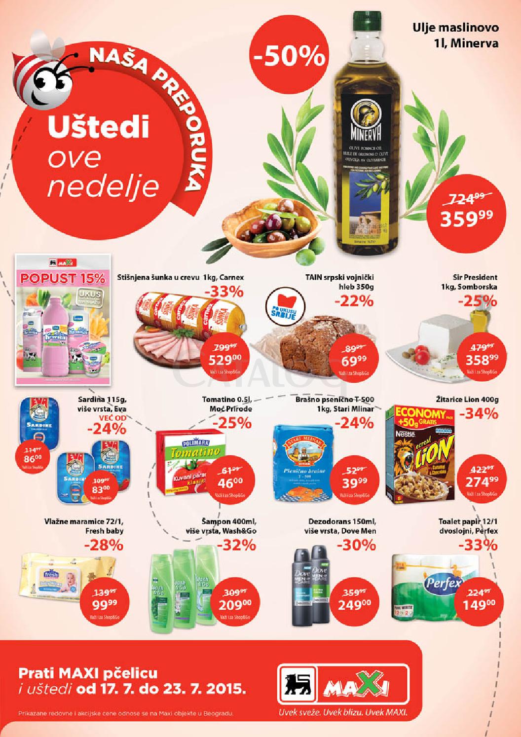 Maxi nedeljna akcija od 17.-23.07.2.015. by Catalog.rs - Issuu