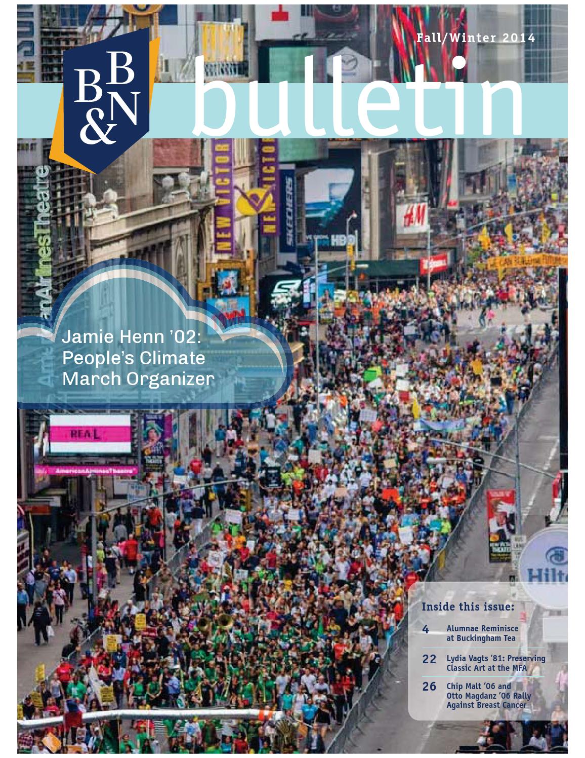 BB&N Bulletin Fall 2014 by BB&N - Issuu