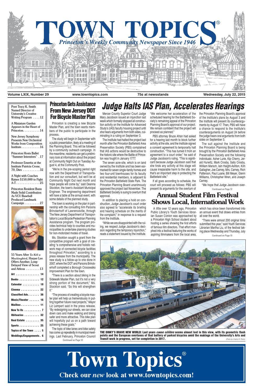 Town Topics Newspaper July 22, 2015 by Witherspoon Media Group - Issuu