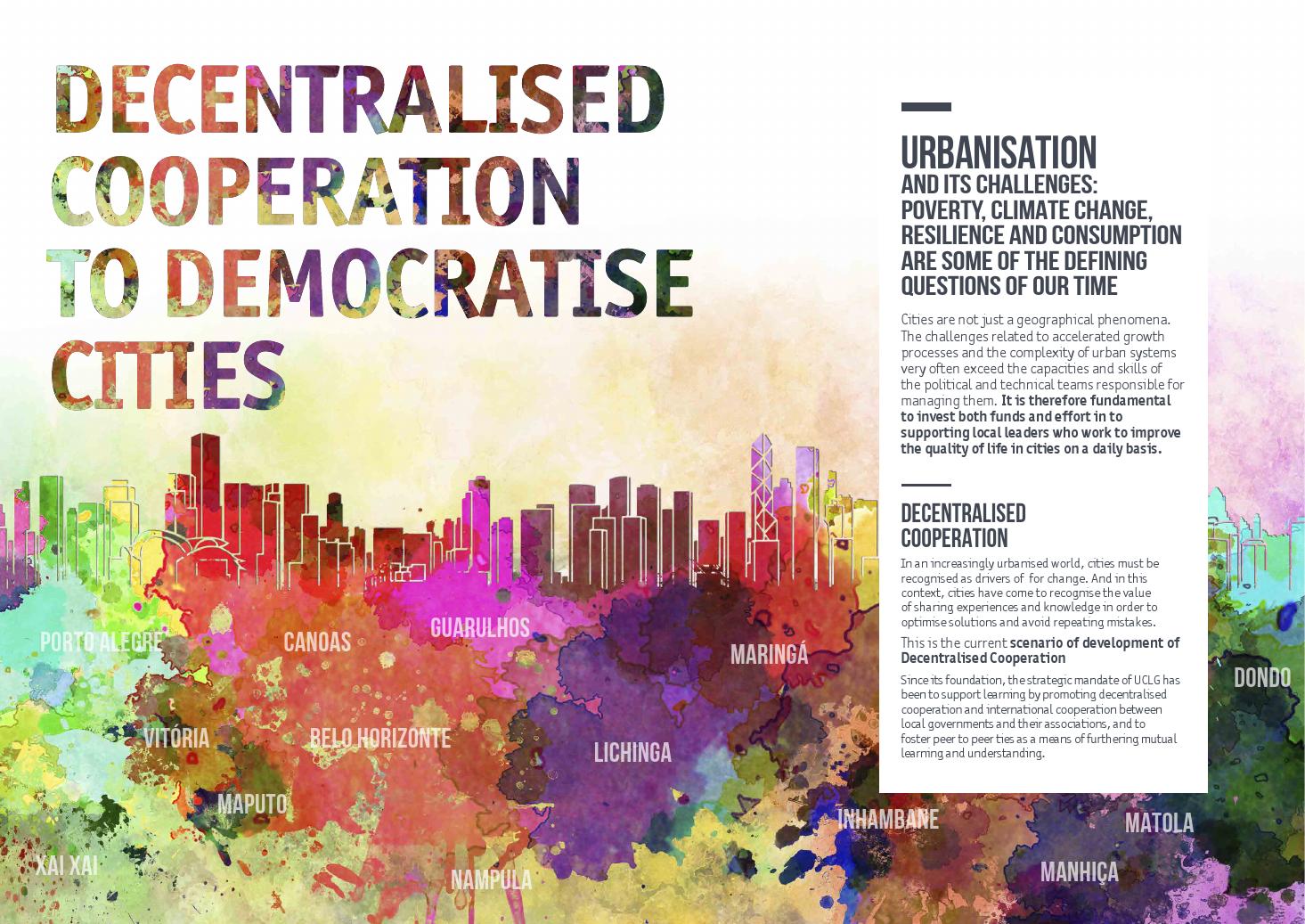 Decentralized cooperation to democratize the city by UCLG CGLU - Issuu