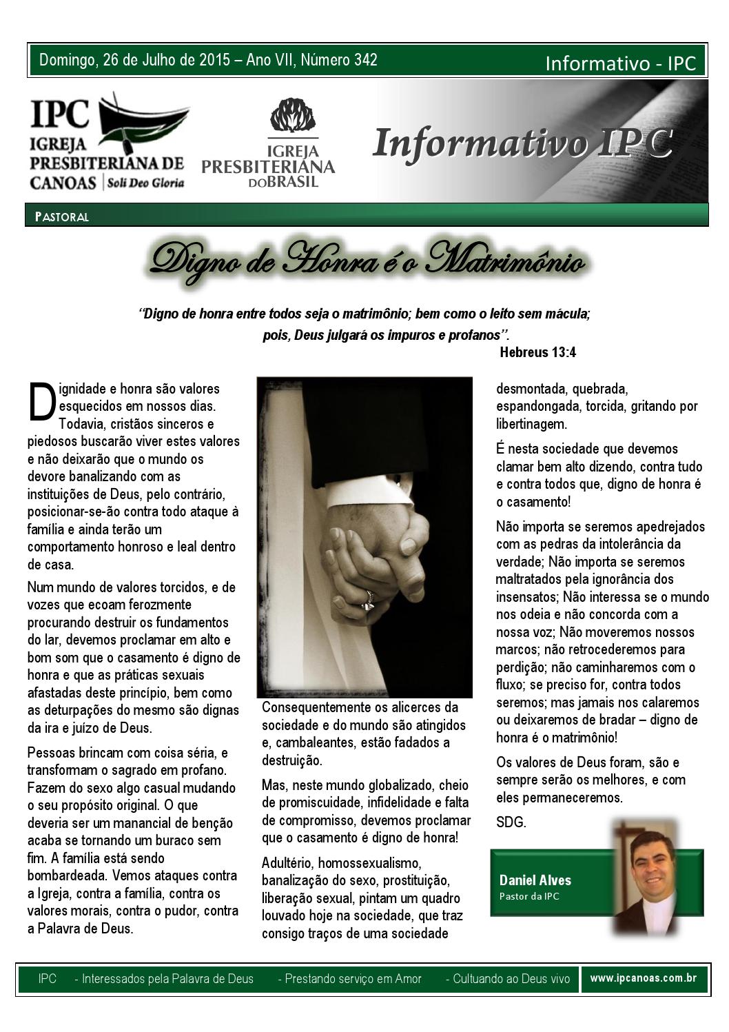 Informativo ipc 342 by IGREJA PRESBITERIANA - Issuu