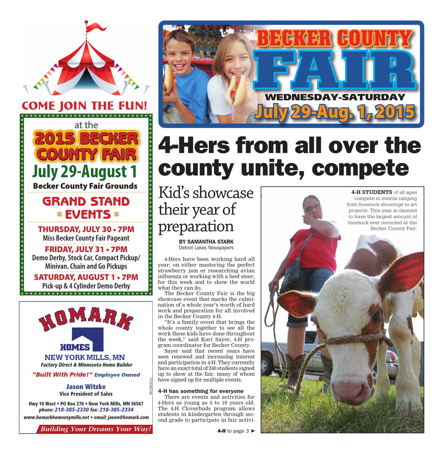 Becker County Fair Tab by Detroit Lakes Newspapers - Issuu