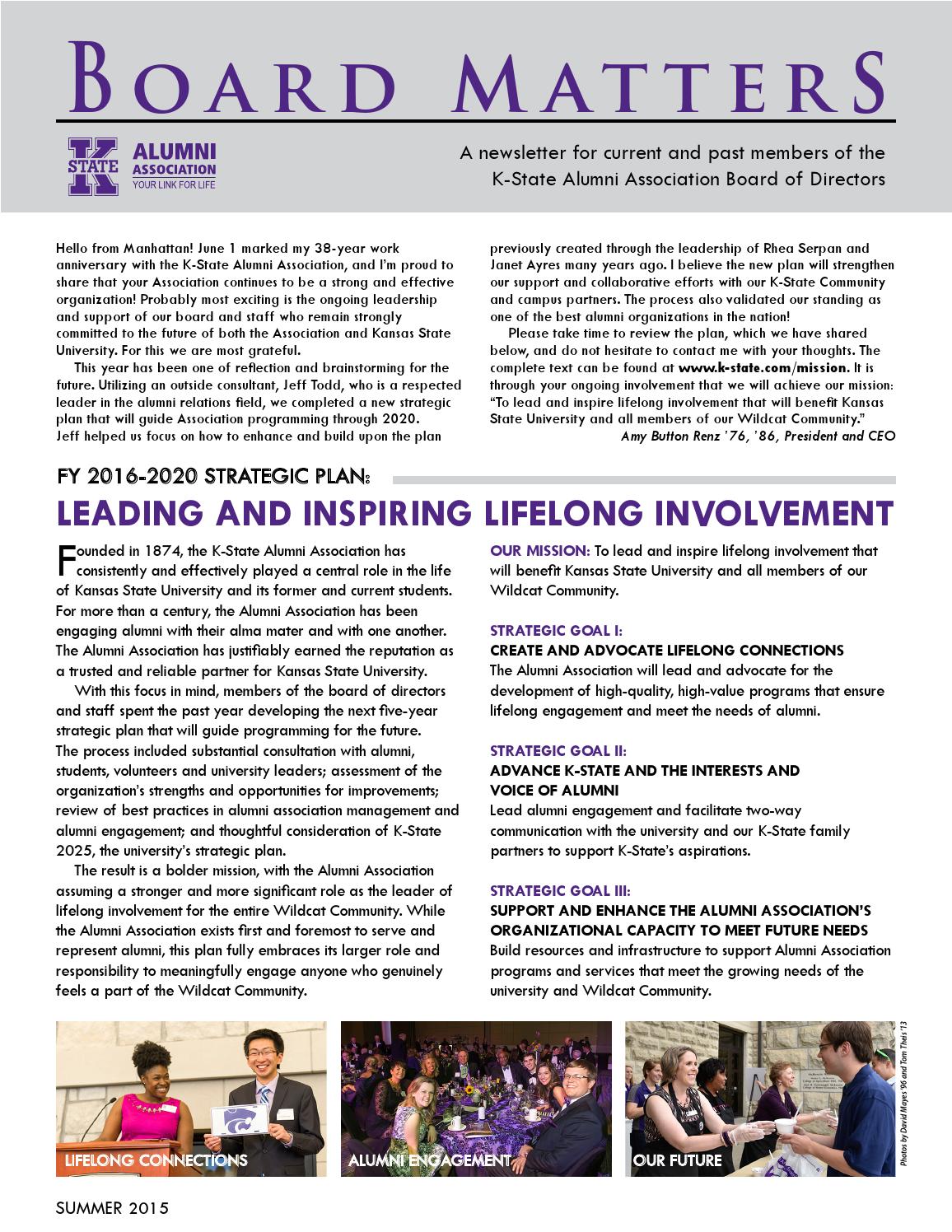 Board Matters: Summer 2015 by K-State Alumni Association - Issuu