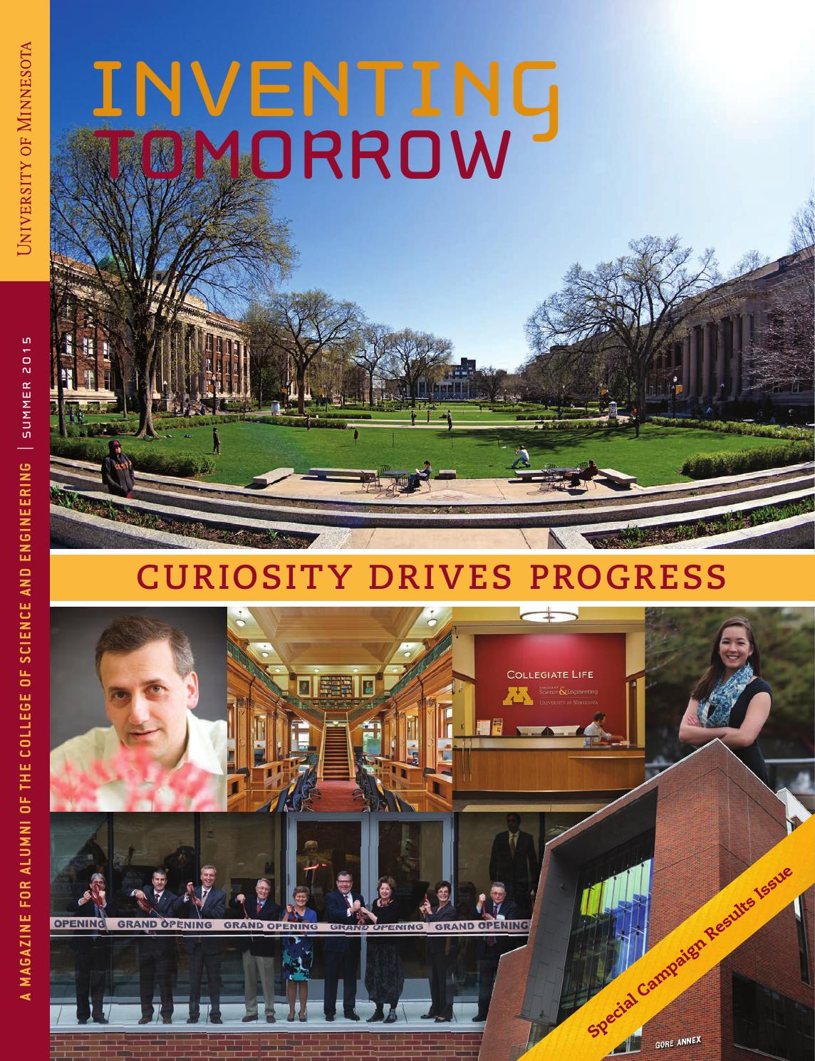 Inventing Tomorrow, Summer 2015 (Vol. 39, No. 2) by College of Science ...