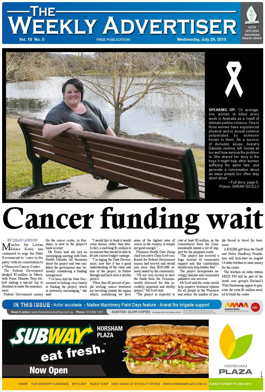 The Weekly Advertiser - Wednesday, July 29, 2015 by The Weekly ...