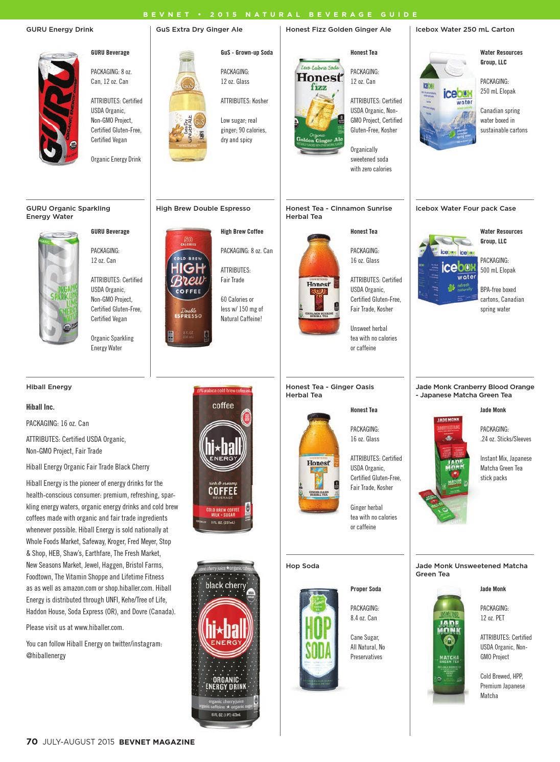 2015 Natural Beverage Guide by BevNET.com - Issuu