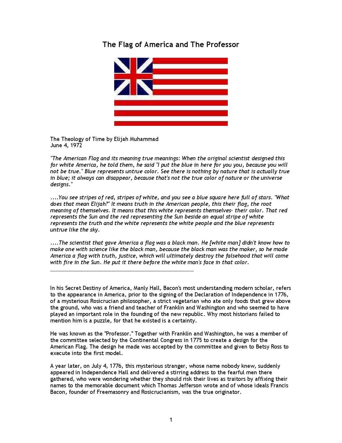 The flag of america and the professor full article by Born Magnetic ...