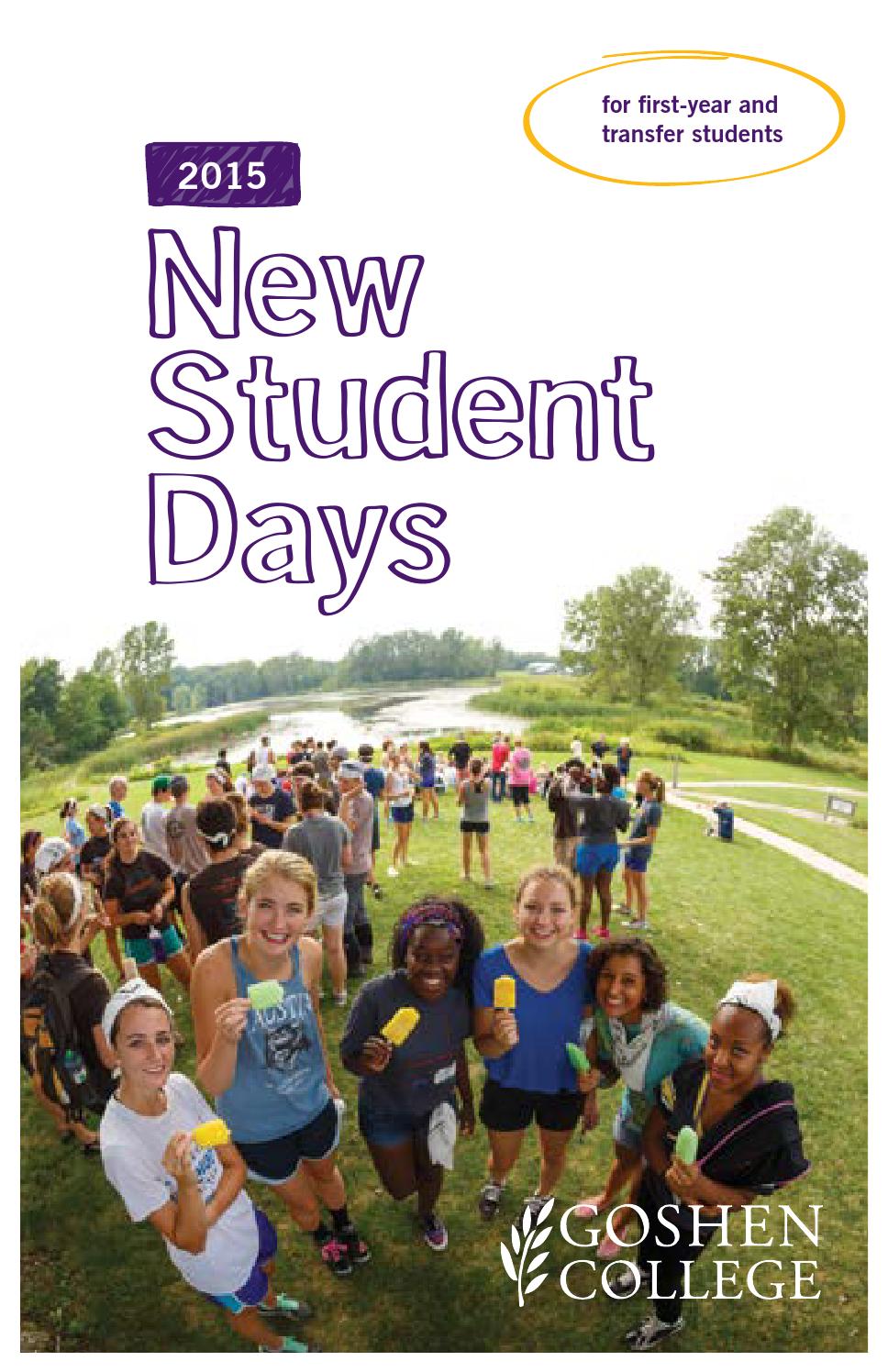 New Student Days 2015 by Goshen College - Issuu